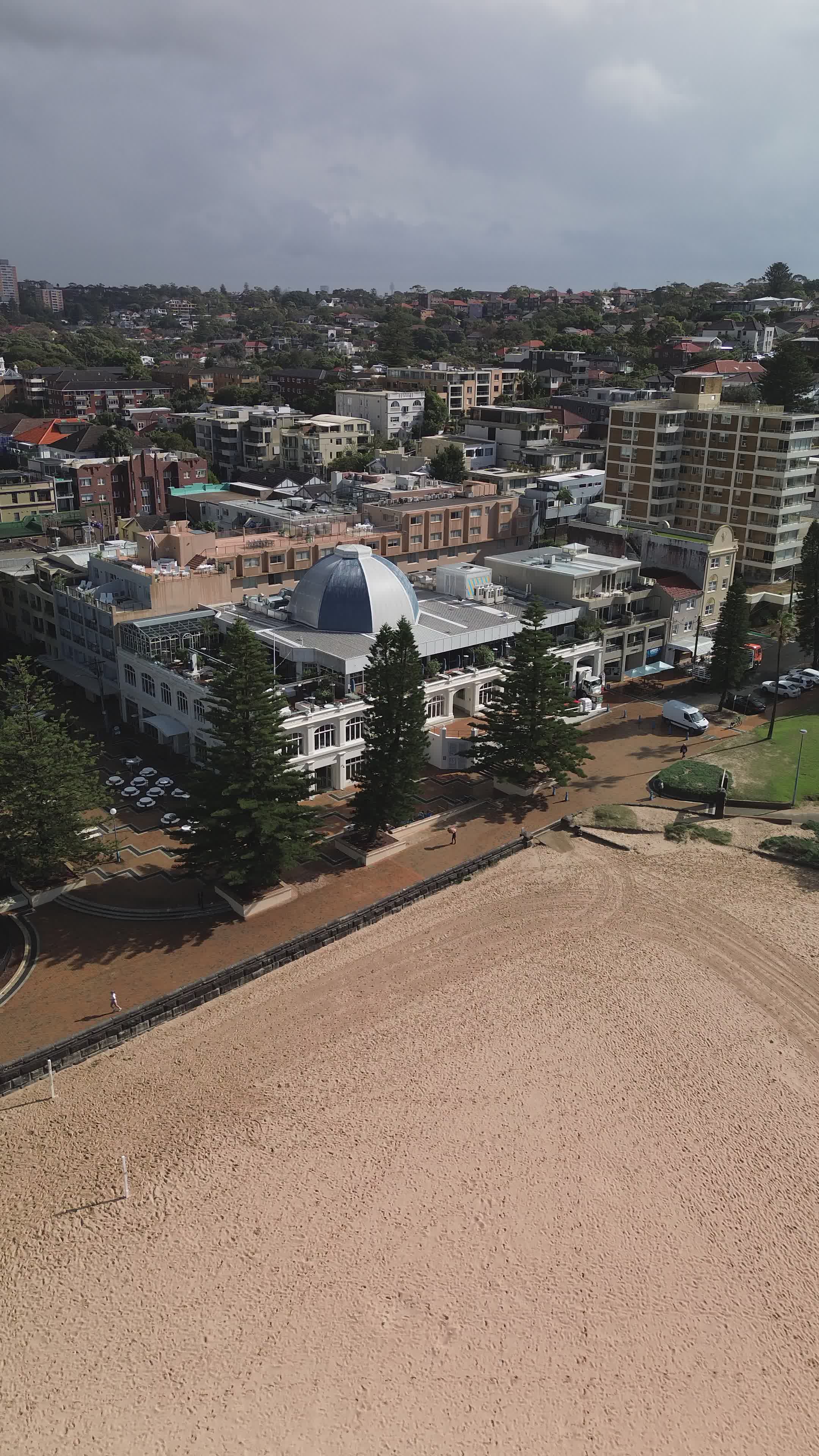 Aerial View of Vibrant Rainbow Beachfront Free Stock Video Footage ...