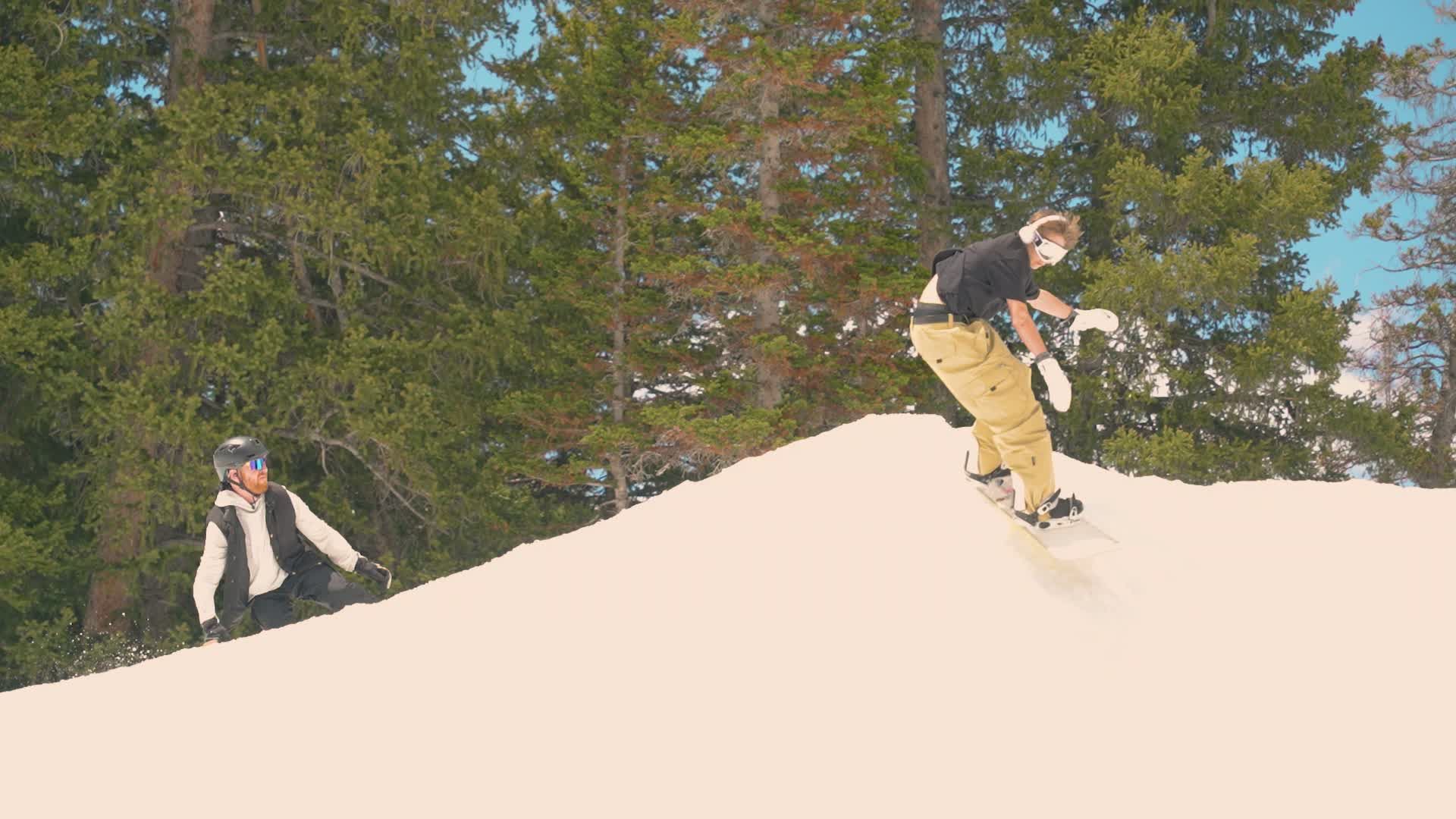 Dynamic Snowboarding Tricks at Utah Ski Resort Free Stock Video Footage ...