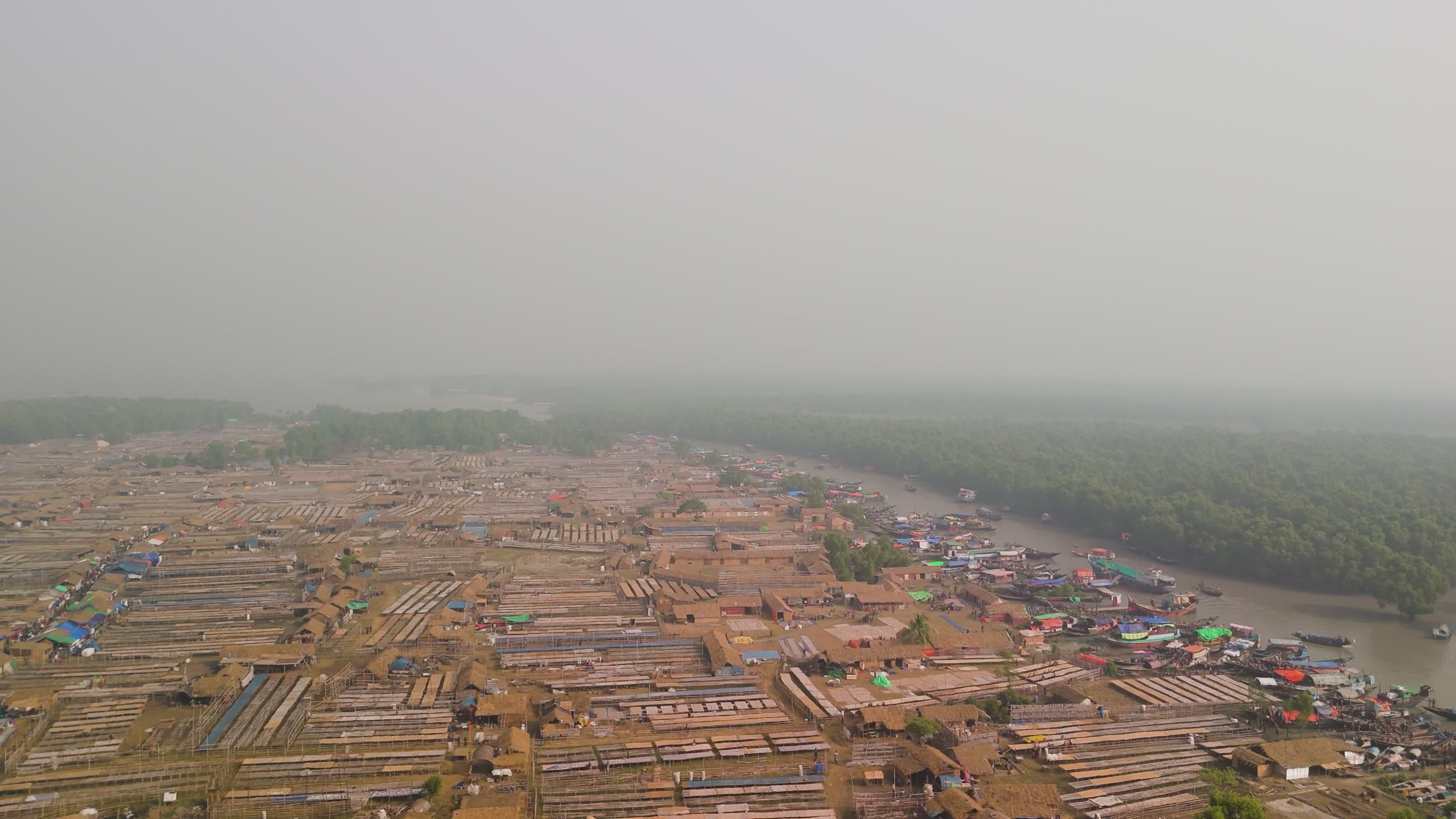 Imagens Aéreas De Drone Da Ilha Dublar Char, Sundarbans | A Beleza ...