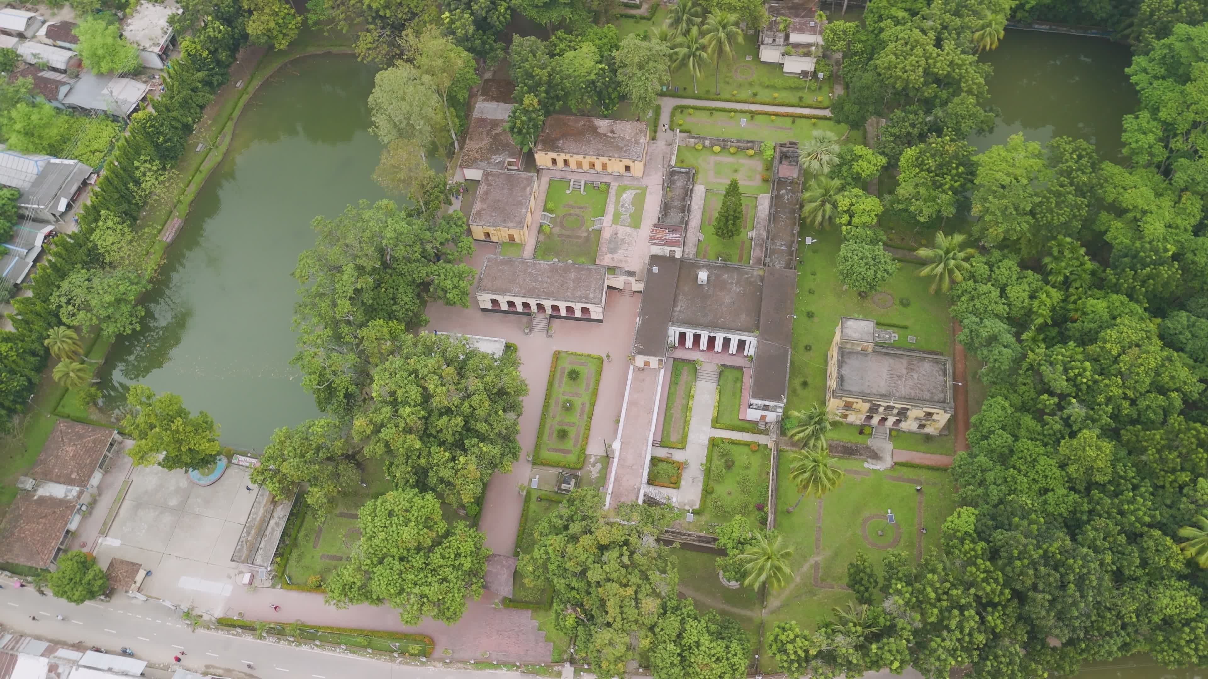Aerial View of Jessore's Historic Sagardari Village Free Stock Video ...