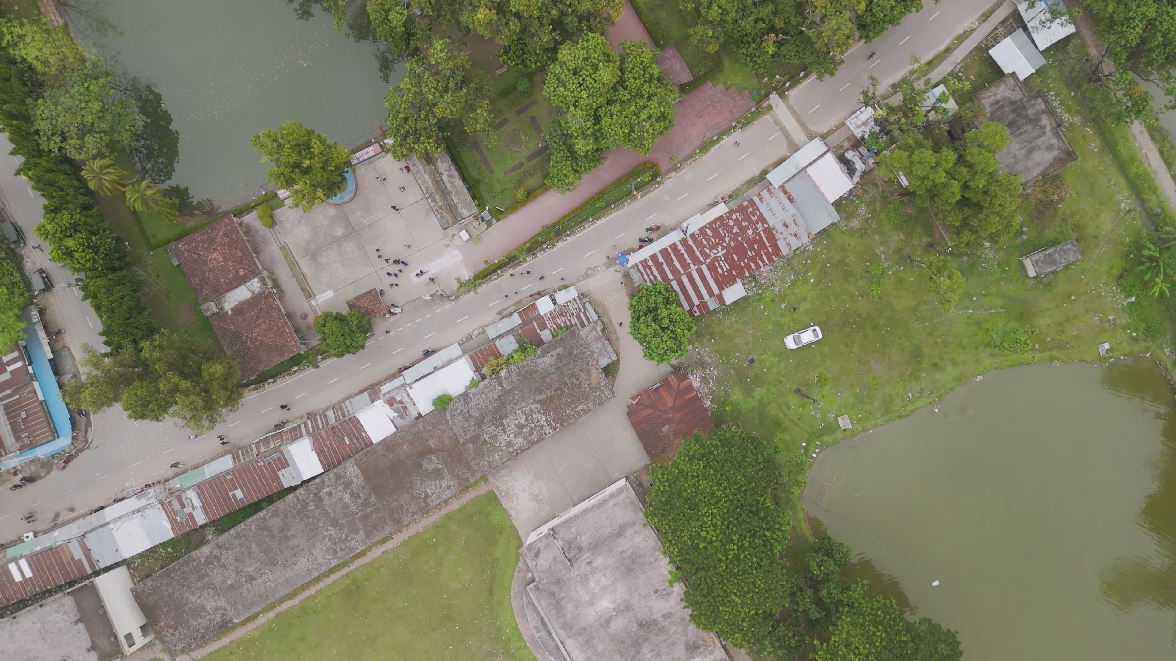 Aerial View of Historic Sagardari Village, Bangladesh Free Stock Video ...