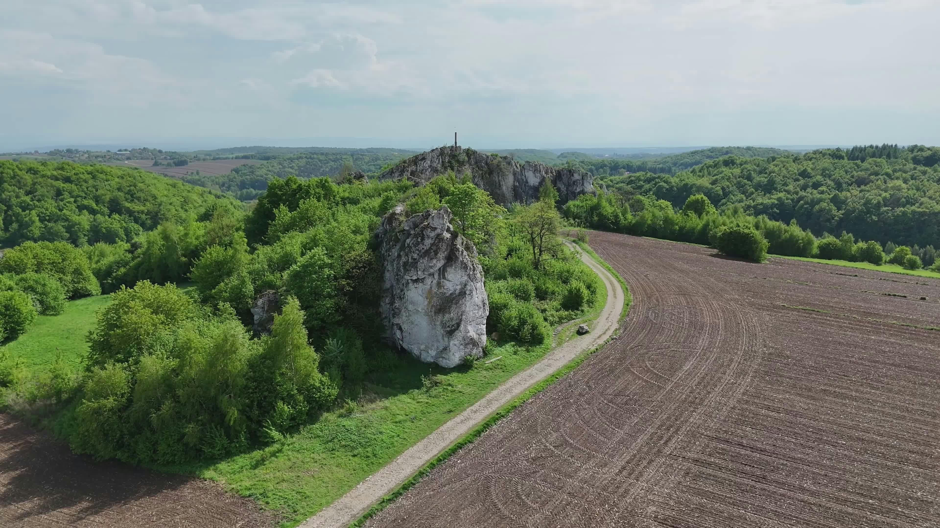 4K Aerial View of Scenic Rocky Landscape Free Stock Video Footage ...