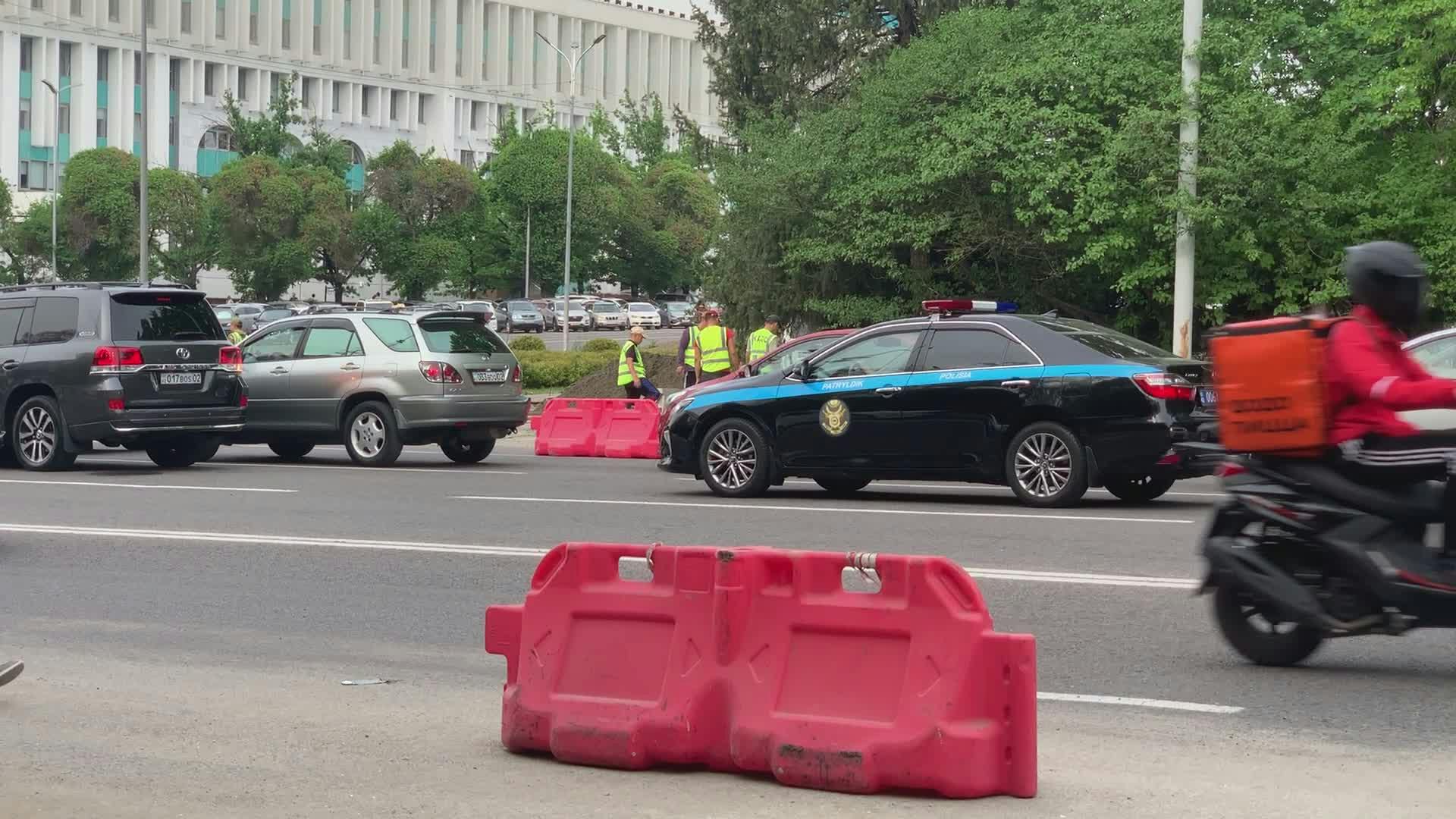 Urban Traffic Scene with Police Presence Free Stock Video Footage ...