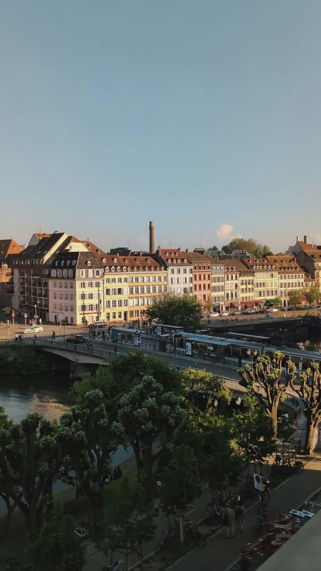 Stunning Strasbourg Cityscape in Spring Sunshine Free Stock Video ...