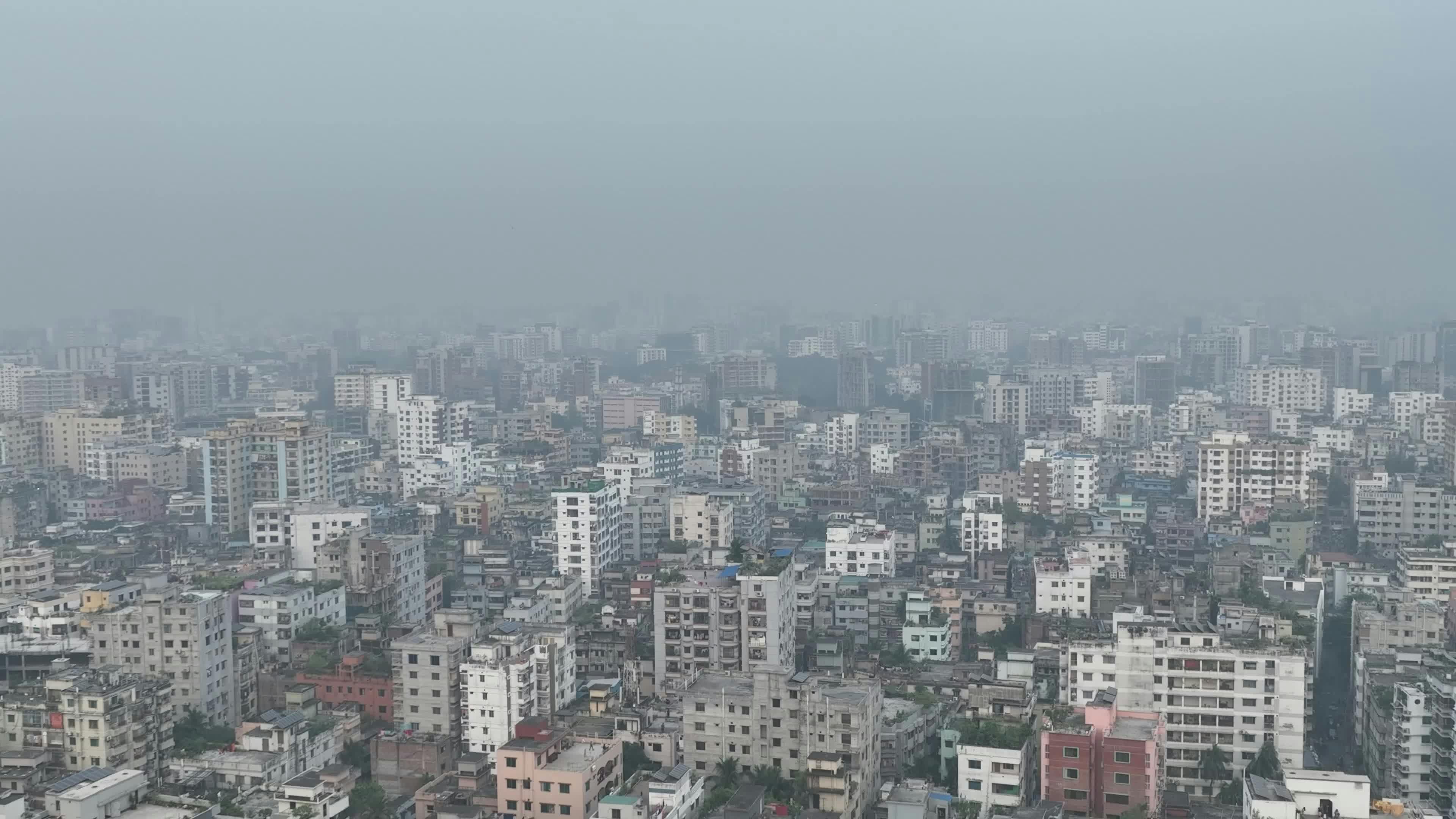Stunning Aerial View of Dhaka Cityscape Free Stock Video Footage ...