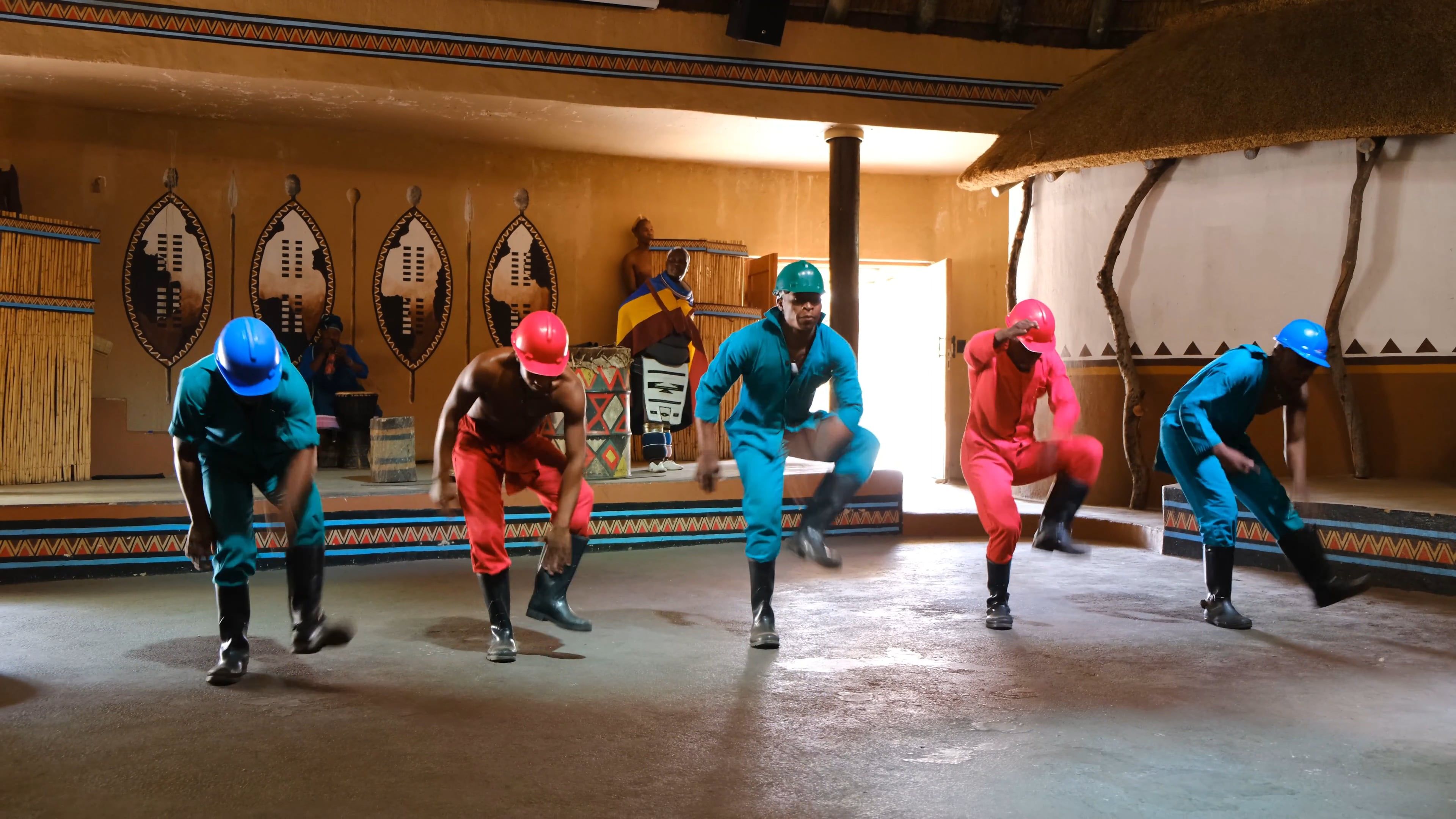 Men Performing A Traditional Dance Routine In South Africa · Free Stock ...