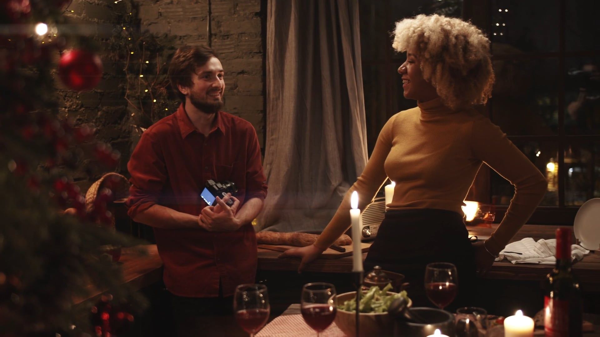 A Man And A Woman Receiving Gifts From Others Free Stock Video Footage ...