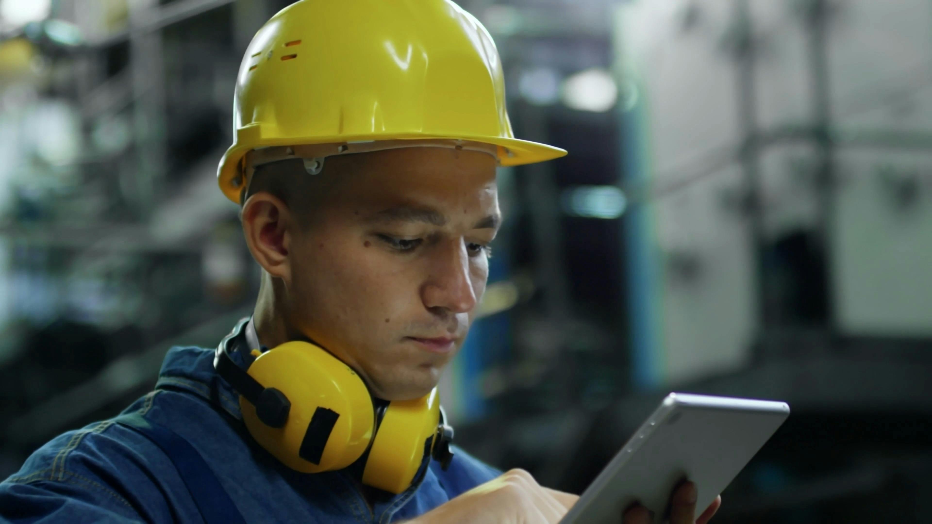 A Man Using A Modern Electronic Note Pad · Free Stock Video