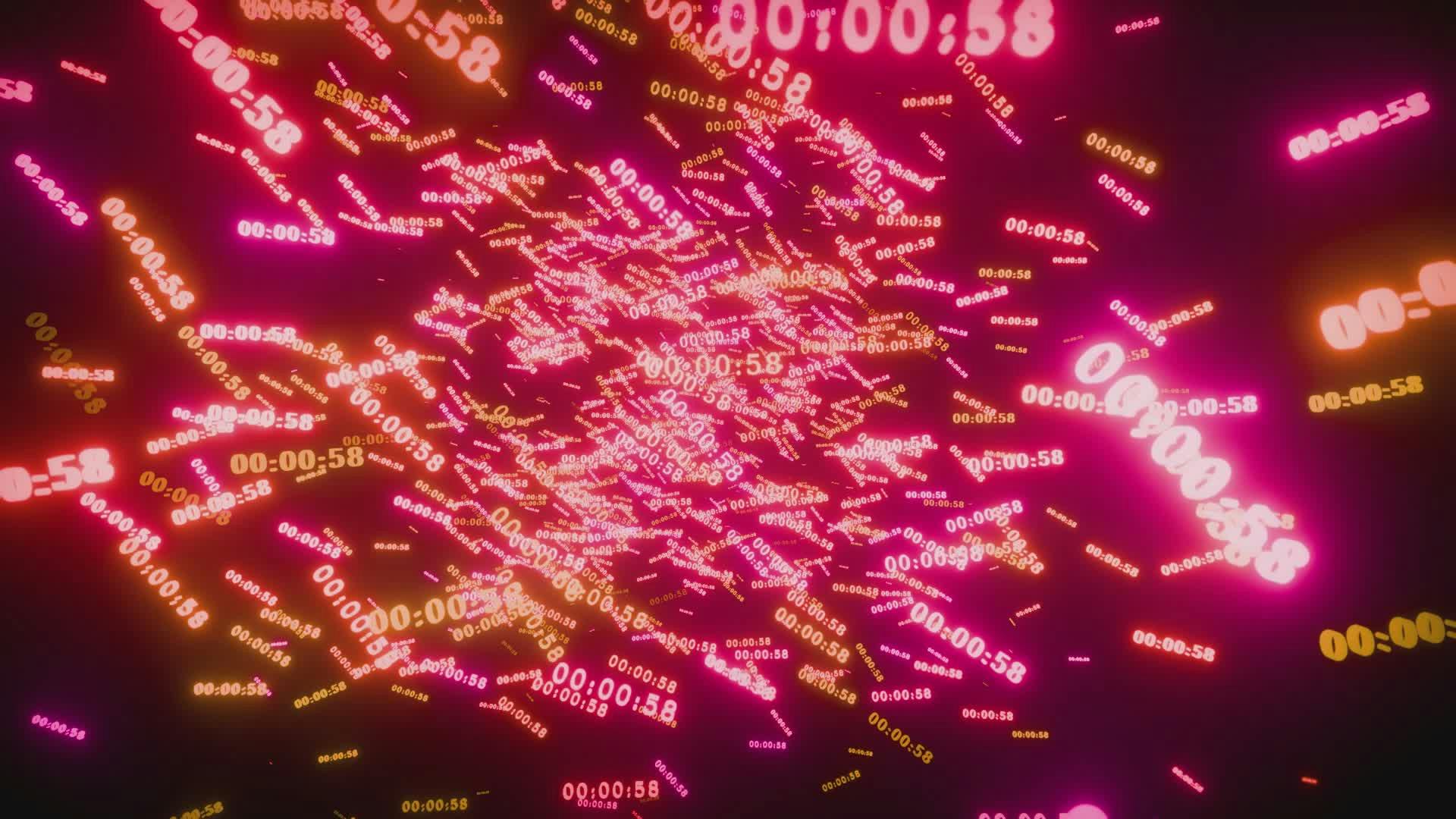 Vibrant Countdown Timer Motion Visual Free Stock Video Footage, Royalty-Free 4K & HD Video Clip