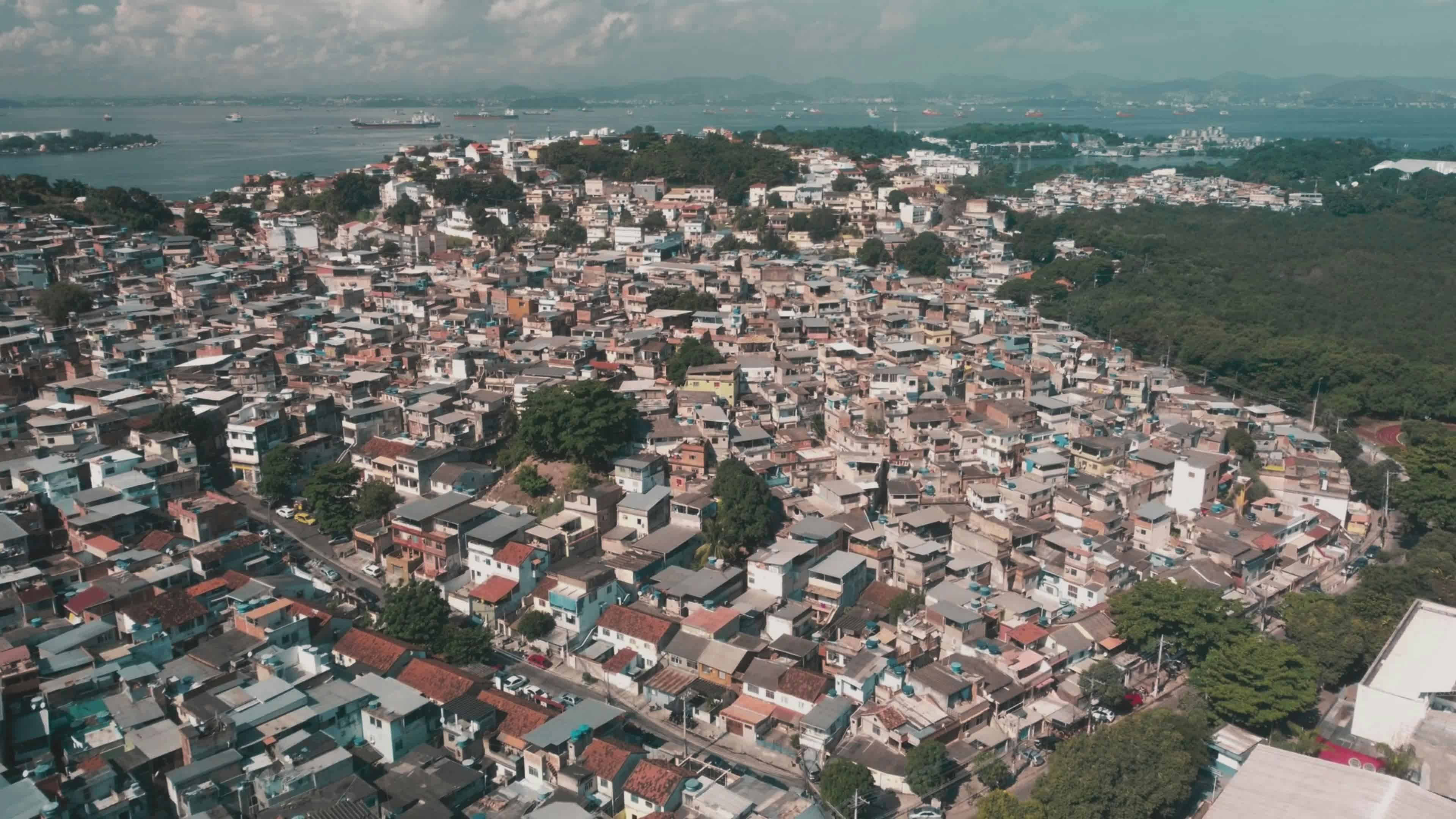 Pemandangan Udara Favela Rio De Janeiro · Video Stok Gratis