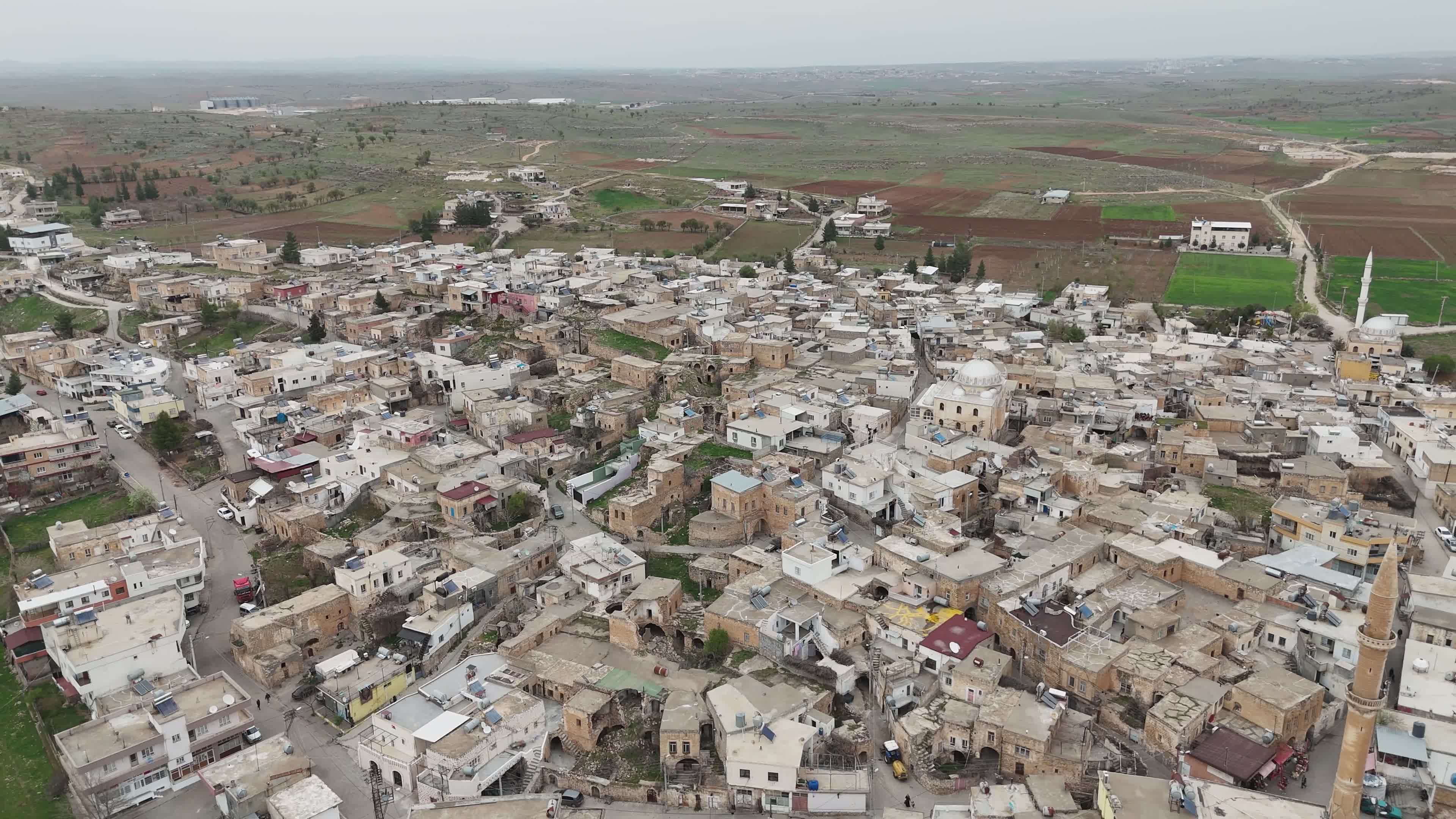 Aerial View of Scenic Middle Eastern Village Free Stock Video Footage ...