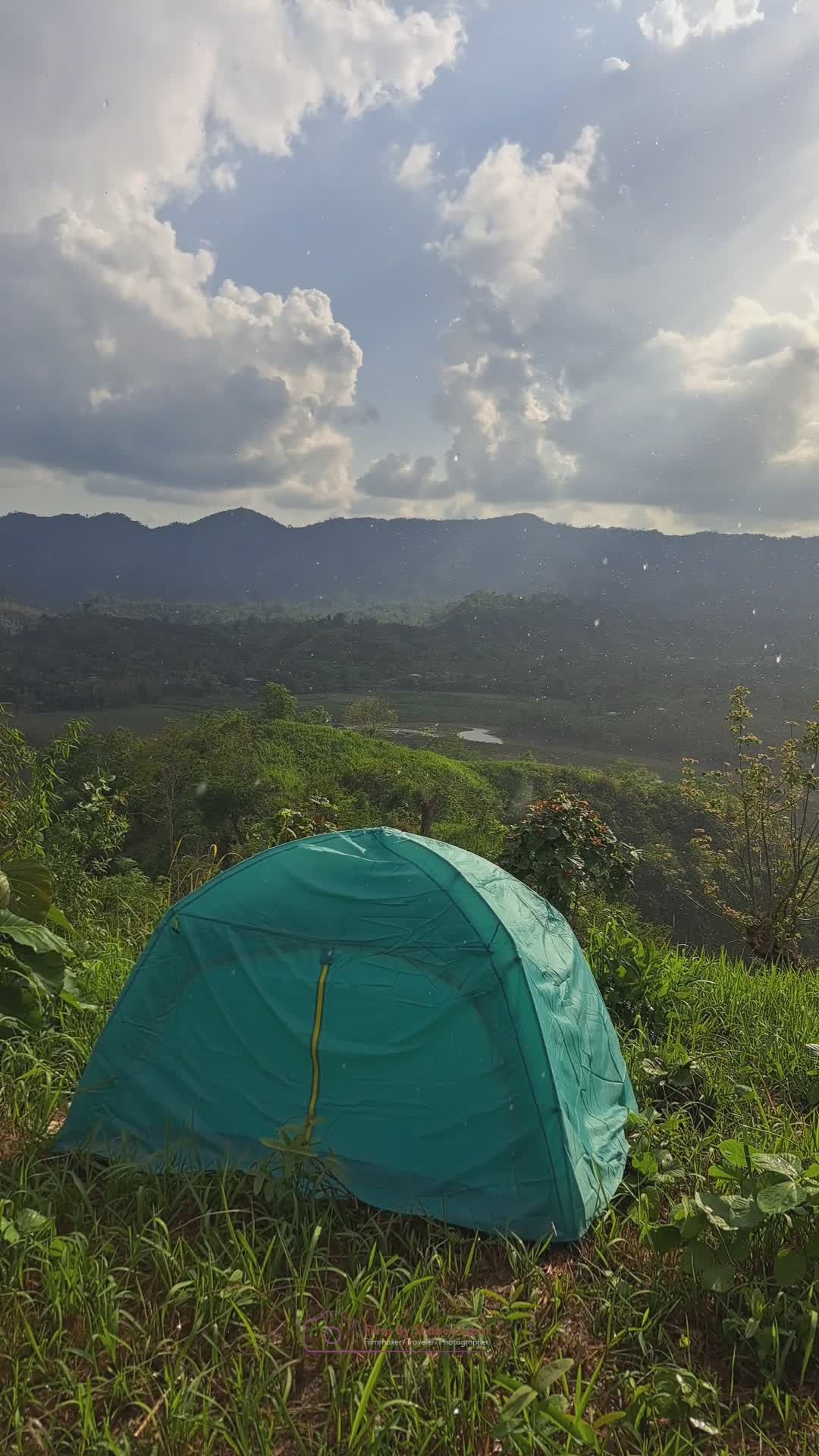 Scenic Camping with Views of Mountain Range Free Stock Video Footage ...