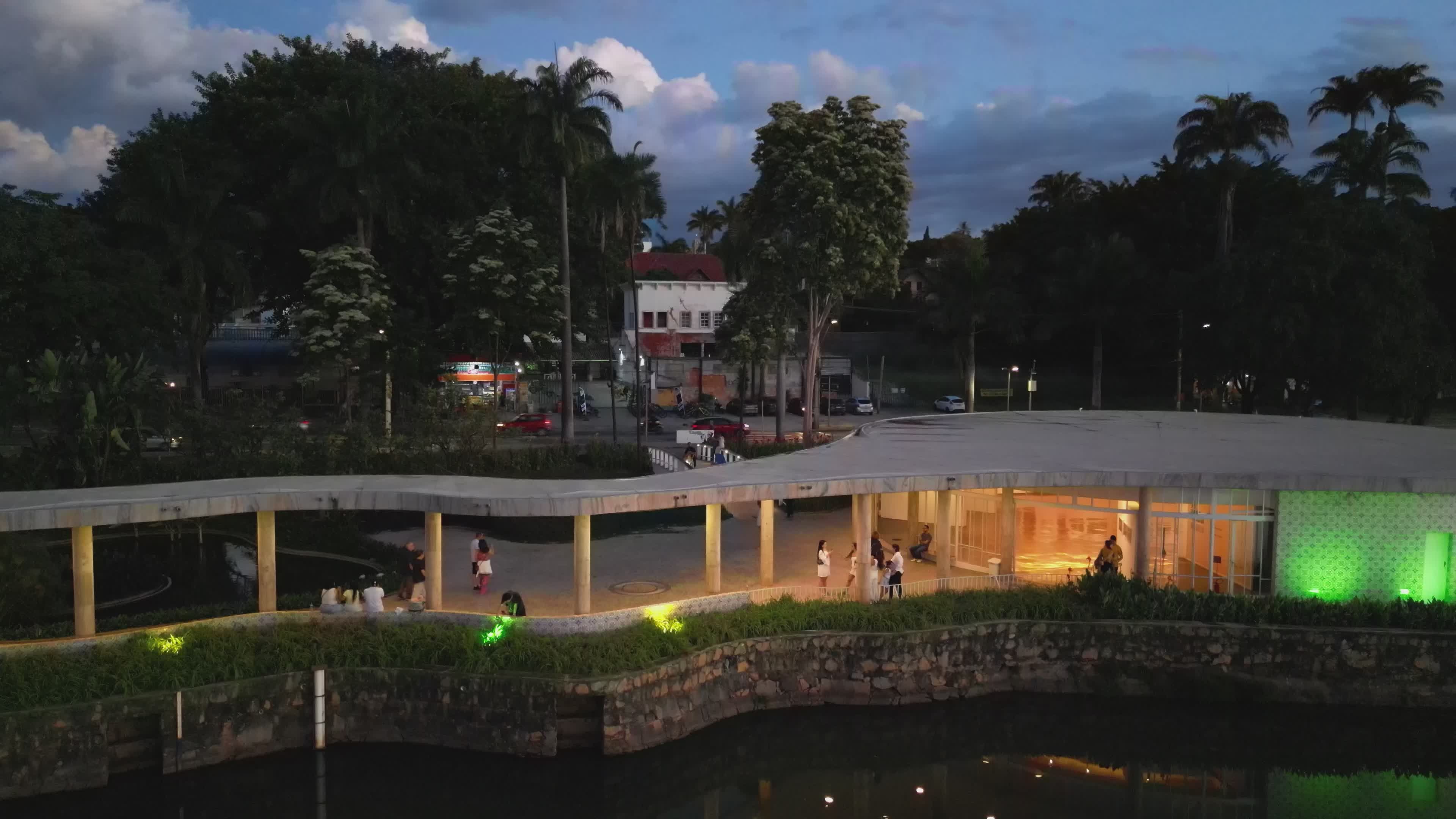 Twilight at Pampulha Modernist Complex Free Stock Video Footage ...