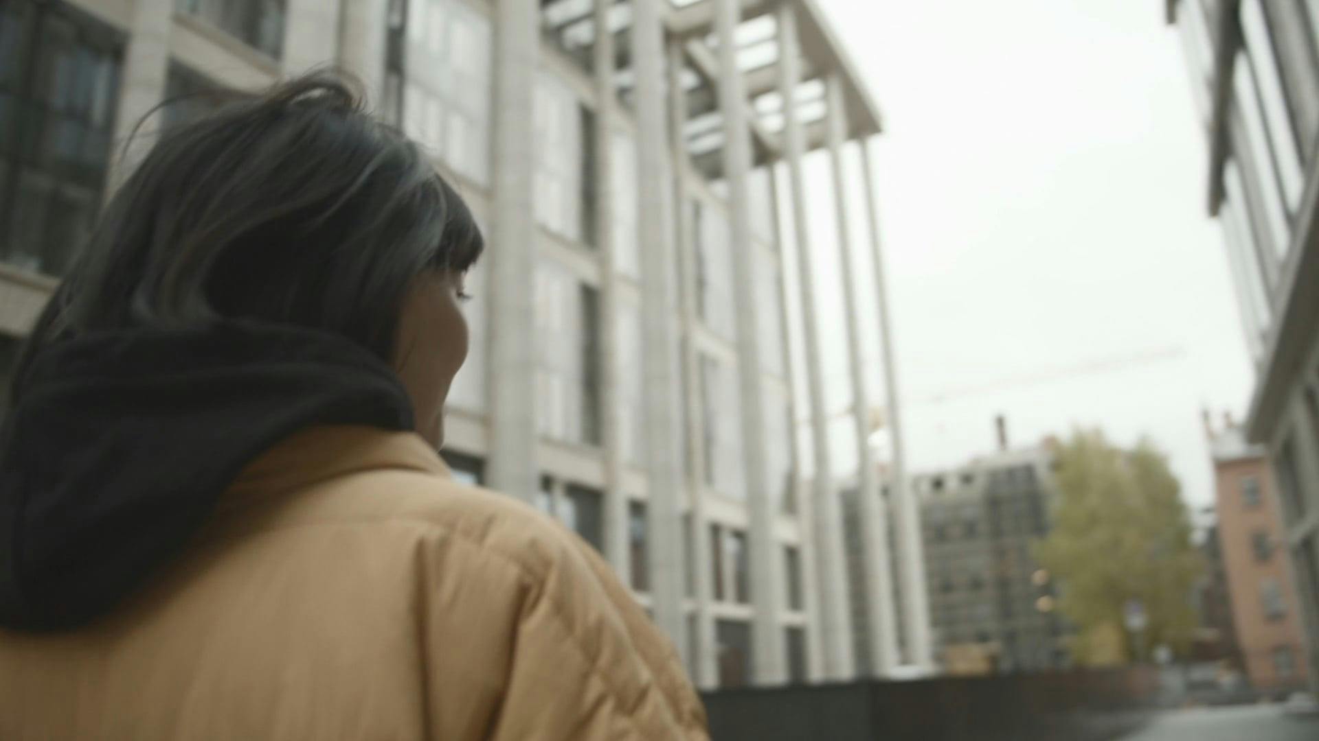 Woman Walking Freely And Happy On The Street Free Stock Video Footage ...