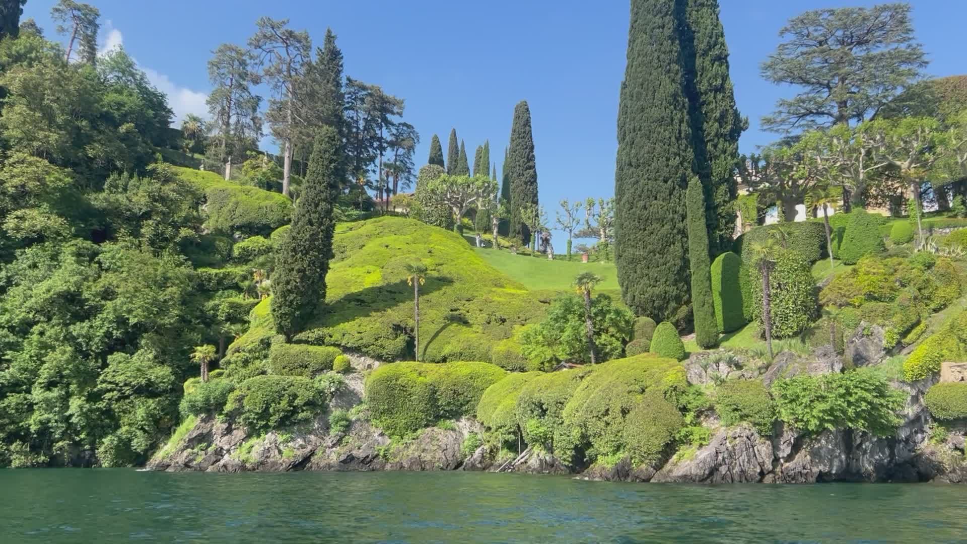 Stunning Lakeside Villa and Garden Landscape View Free Stock Video ...