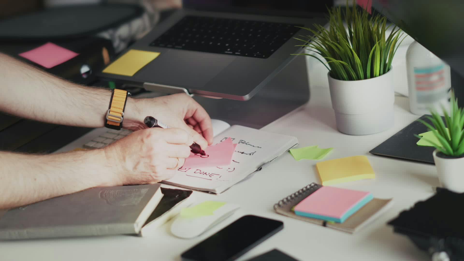 Organized Workspace with Checklist Completion Free Stock Video Footage ...