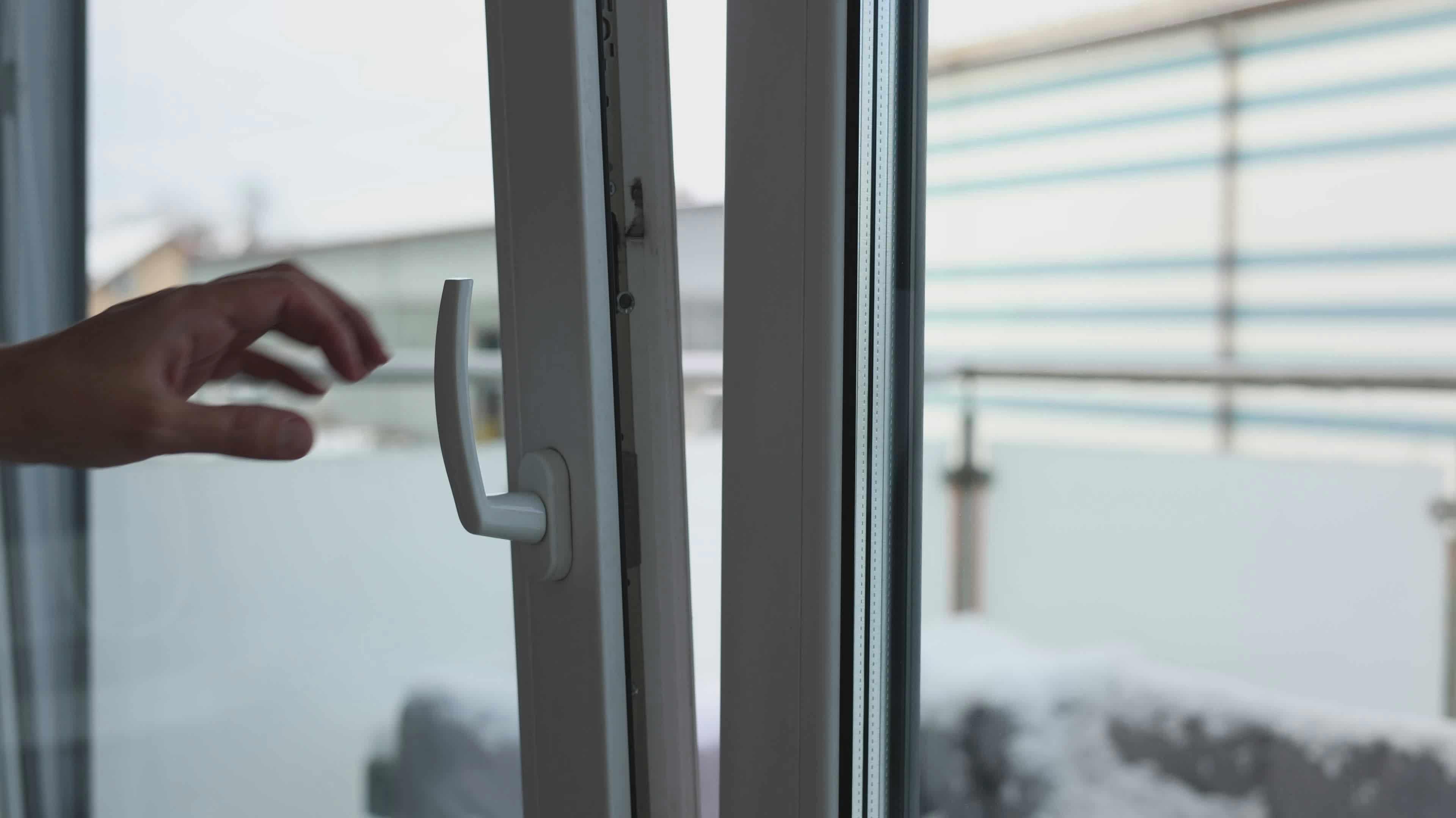 Closing Window for Winter Insulation Free Stock Video Footage, Royalty ...