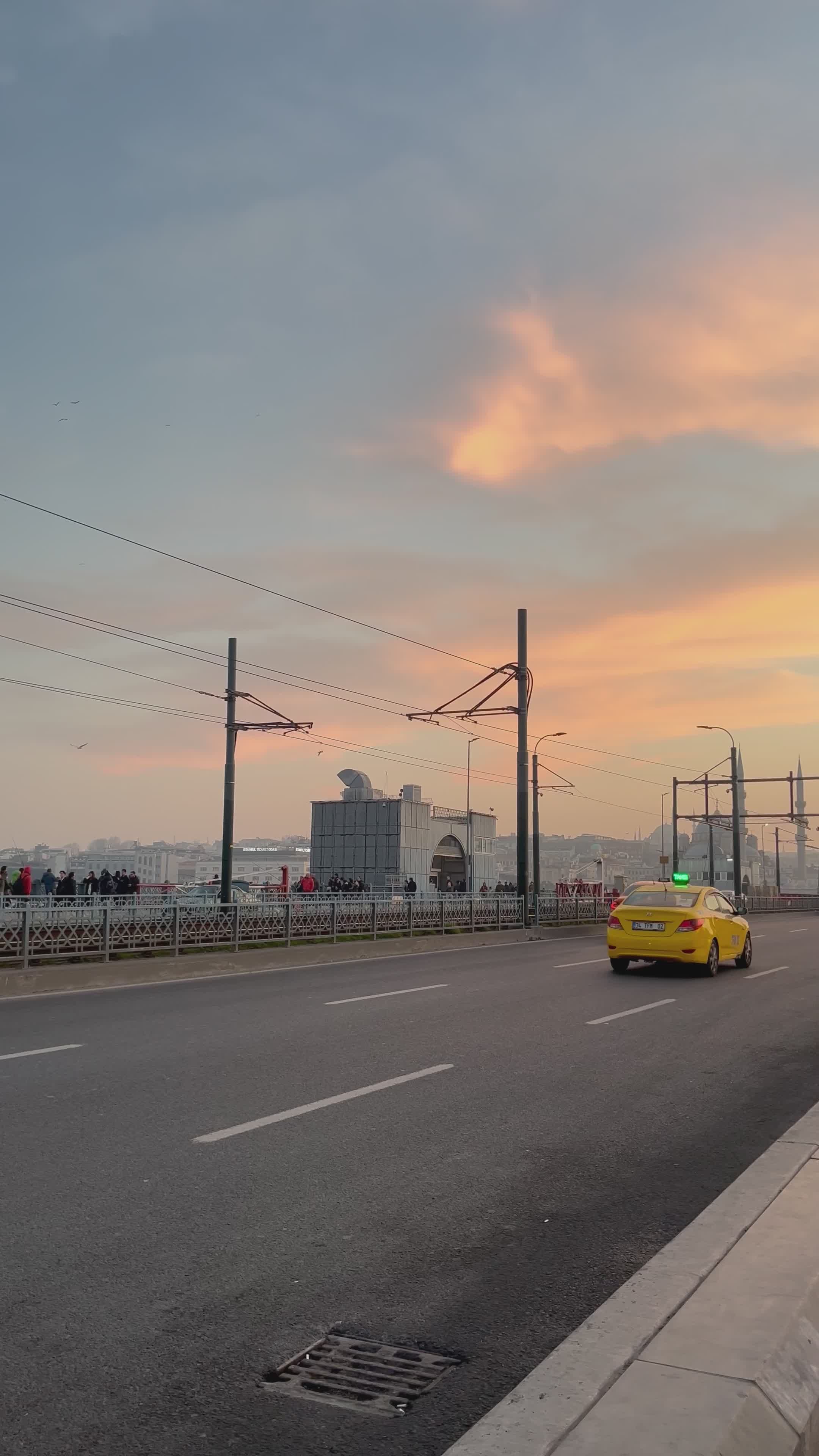 Urban Sunset Drive with Cityscape View Free Stock Video Footage ...