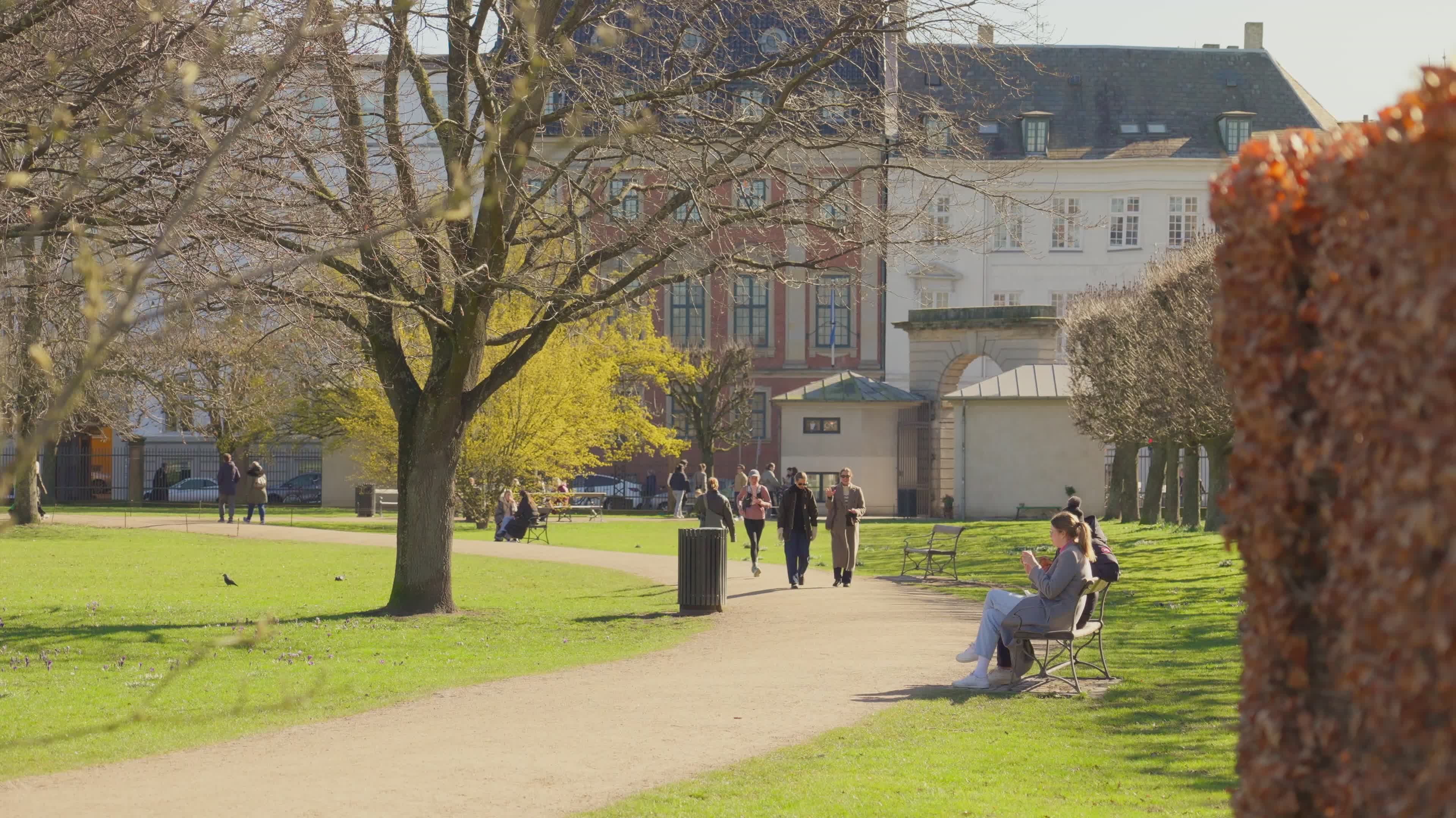 Relaxing Stroll in Kongens Have, Copenhagen Free Stock Video Footage ...