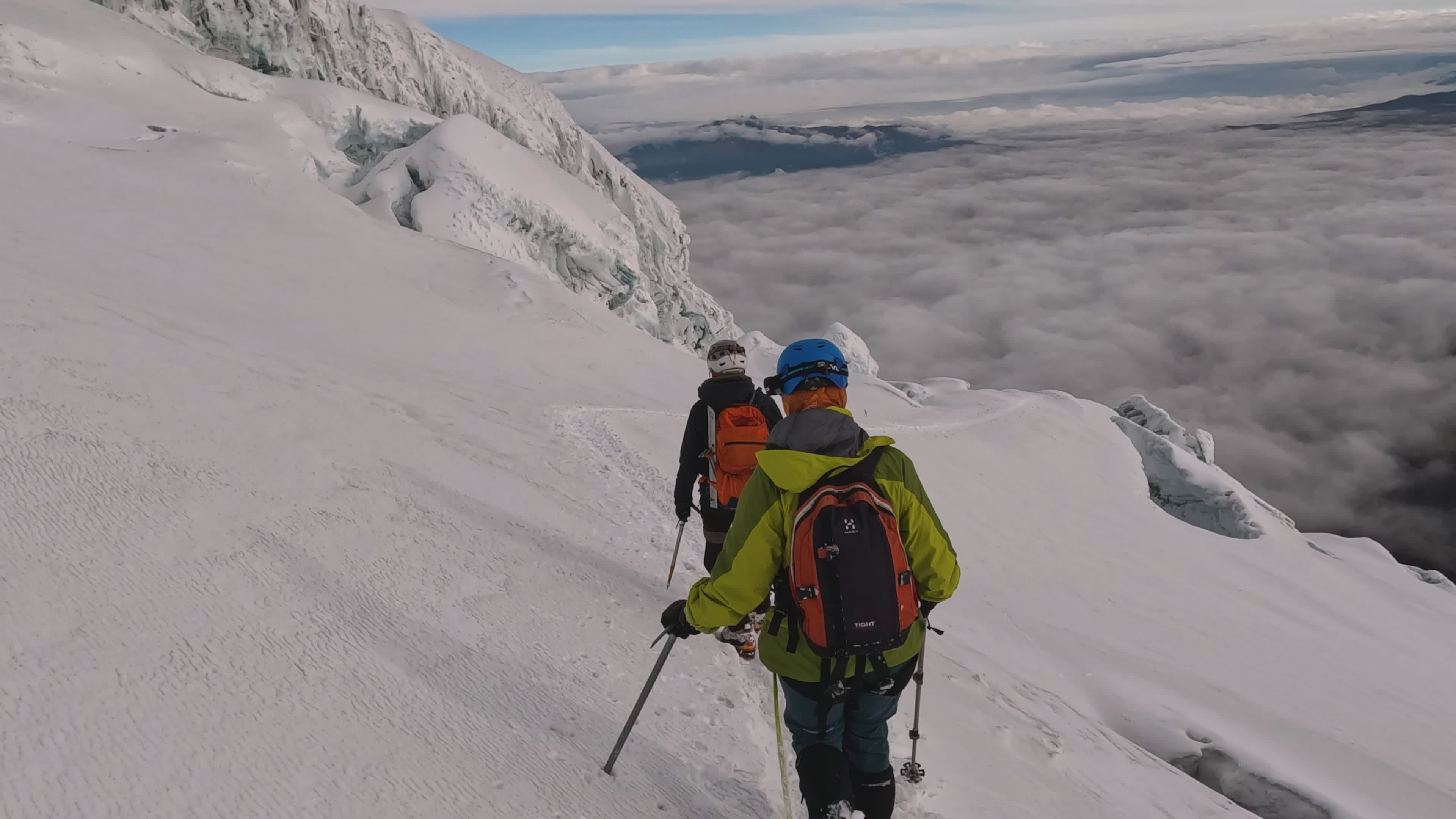 Epic High-Altitude Mountaineering Adventure Free Stock Video Footage ...