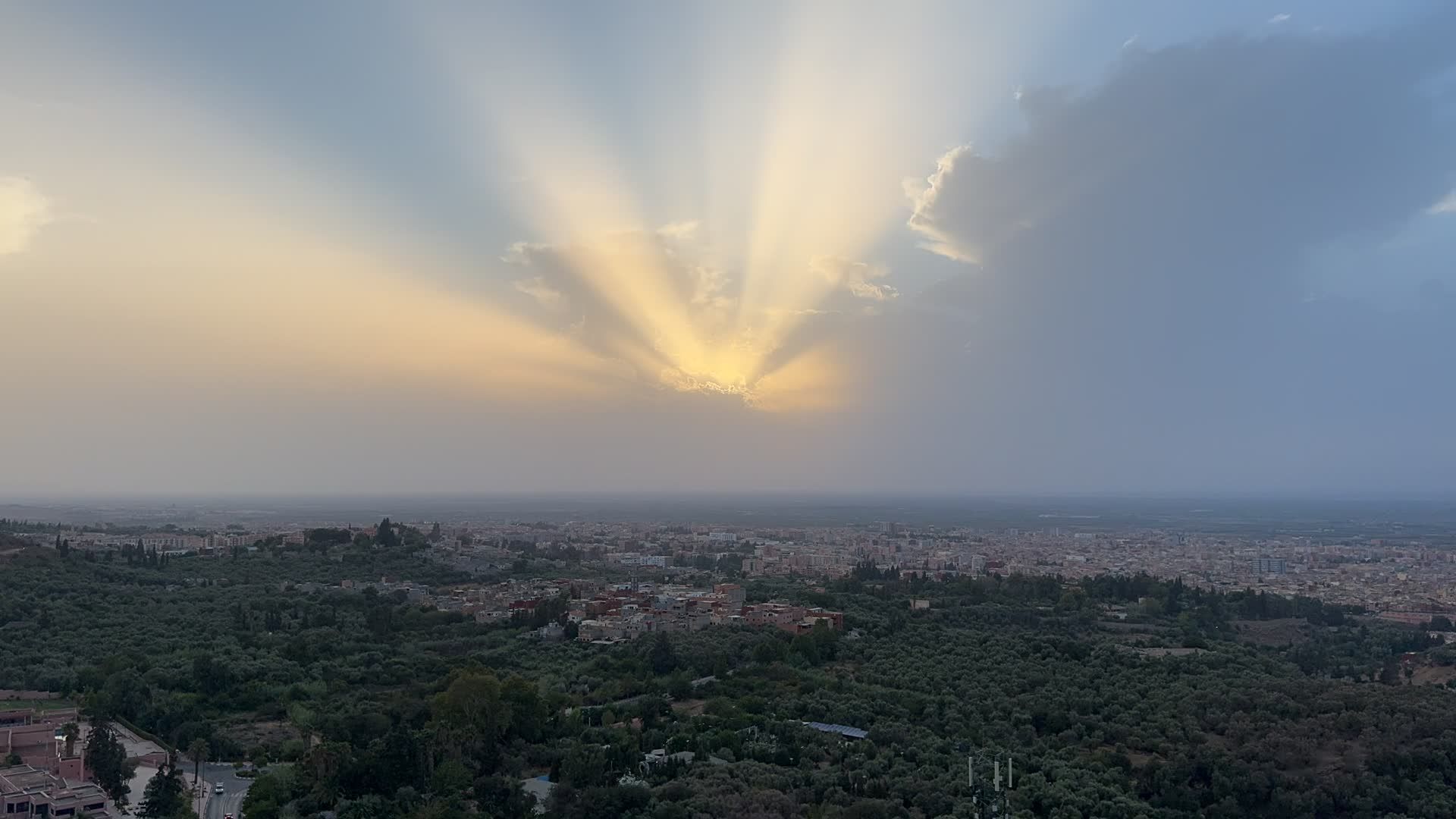 Sunset Over Beni Mellal, Morocco's Scenic Landscape Free Stock Video ...