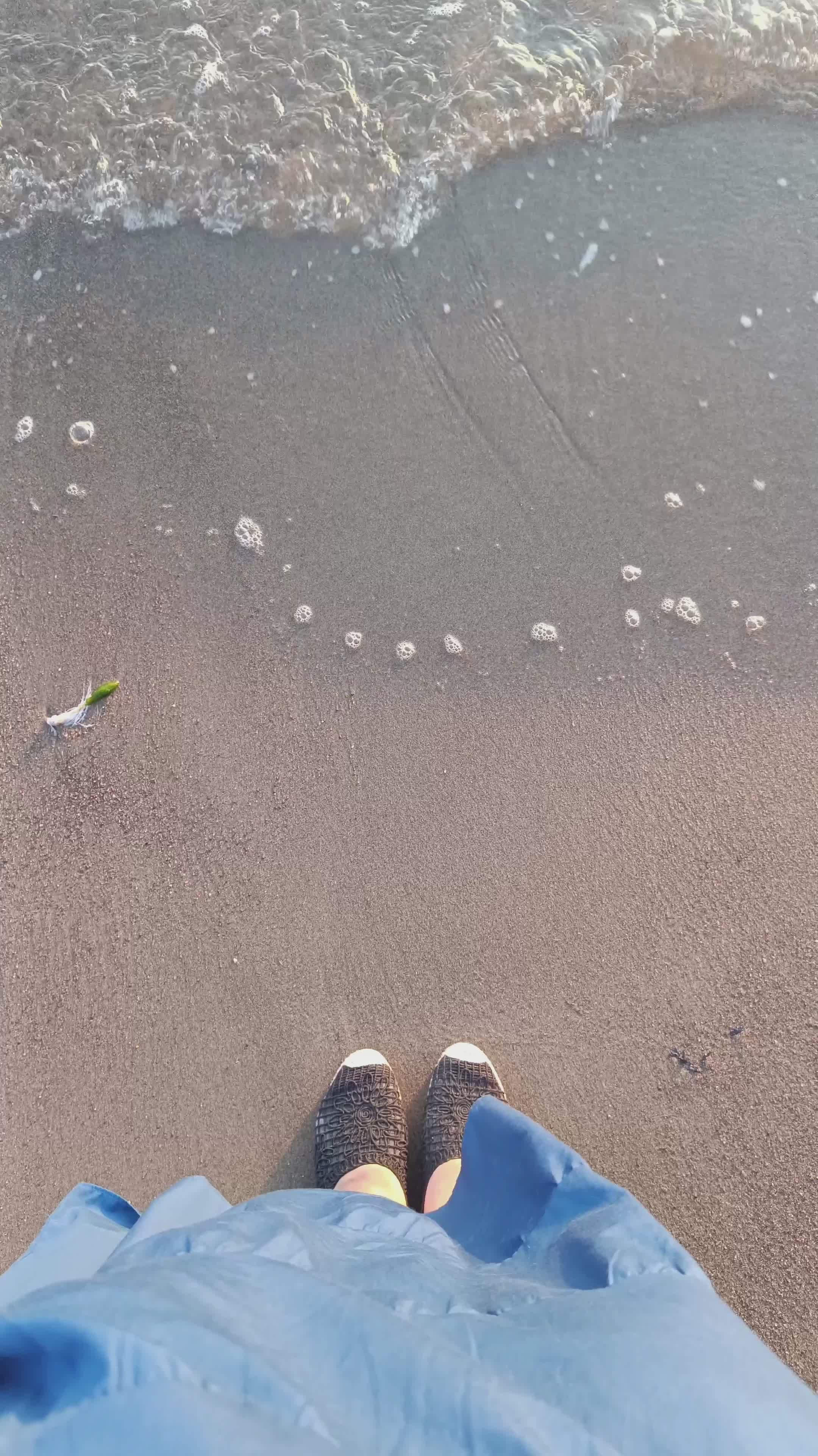 Relaxing Beach Walk Along the Coastline Free Stock Video Footage ...