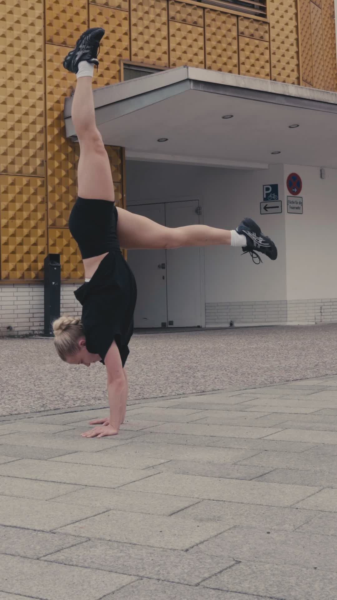 Dynamic Handstand Outdoor Performance Free Stock Video Footage, Royalty ...