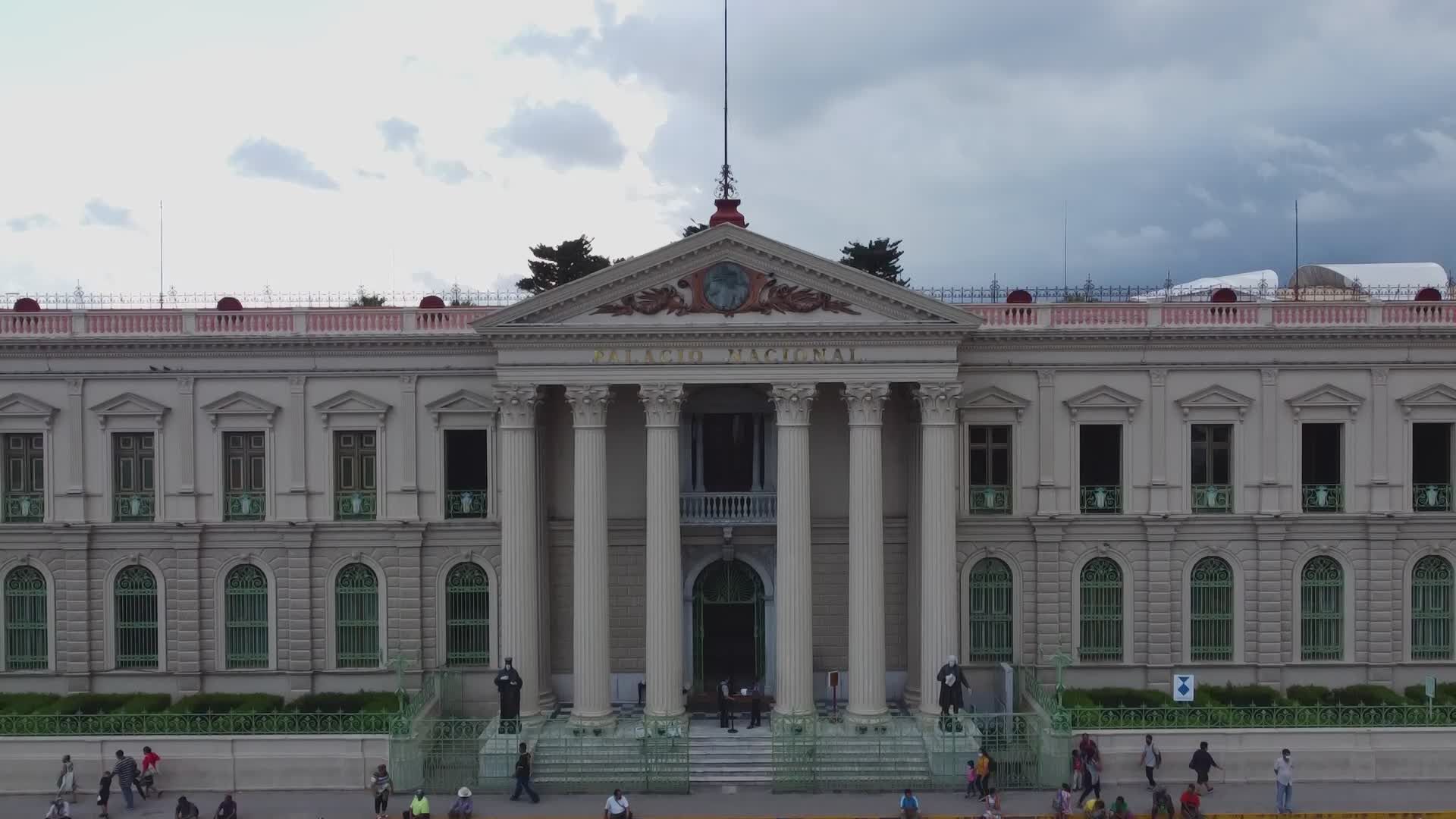 Aerial View of Historic San Salvador Building Free Stock Video Footage ...