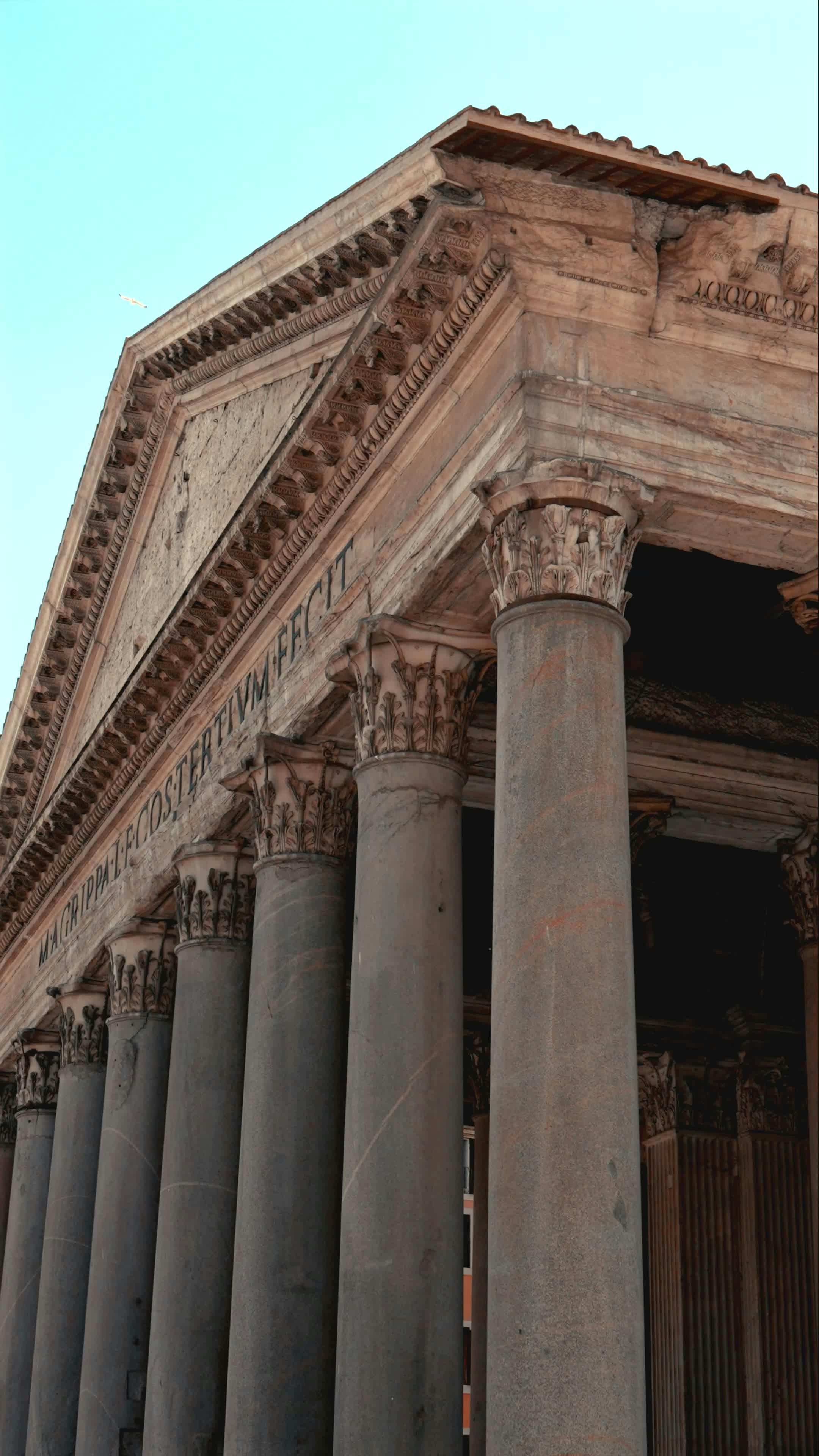 Explore Ancient Roman Pantheon Architecture Free Stock Video Footage ...