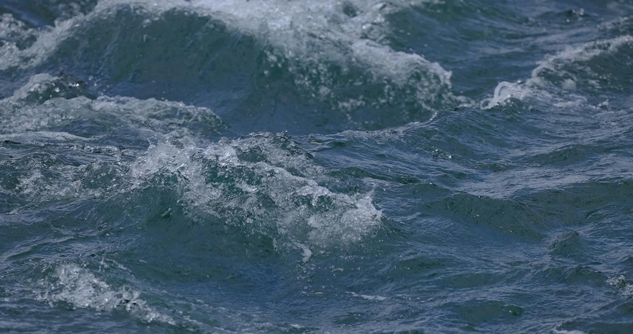 Dynamic River Rapids with Splashes and Waves Free Stock Video Footage ...