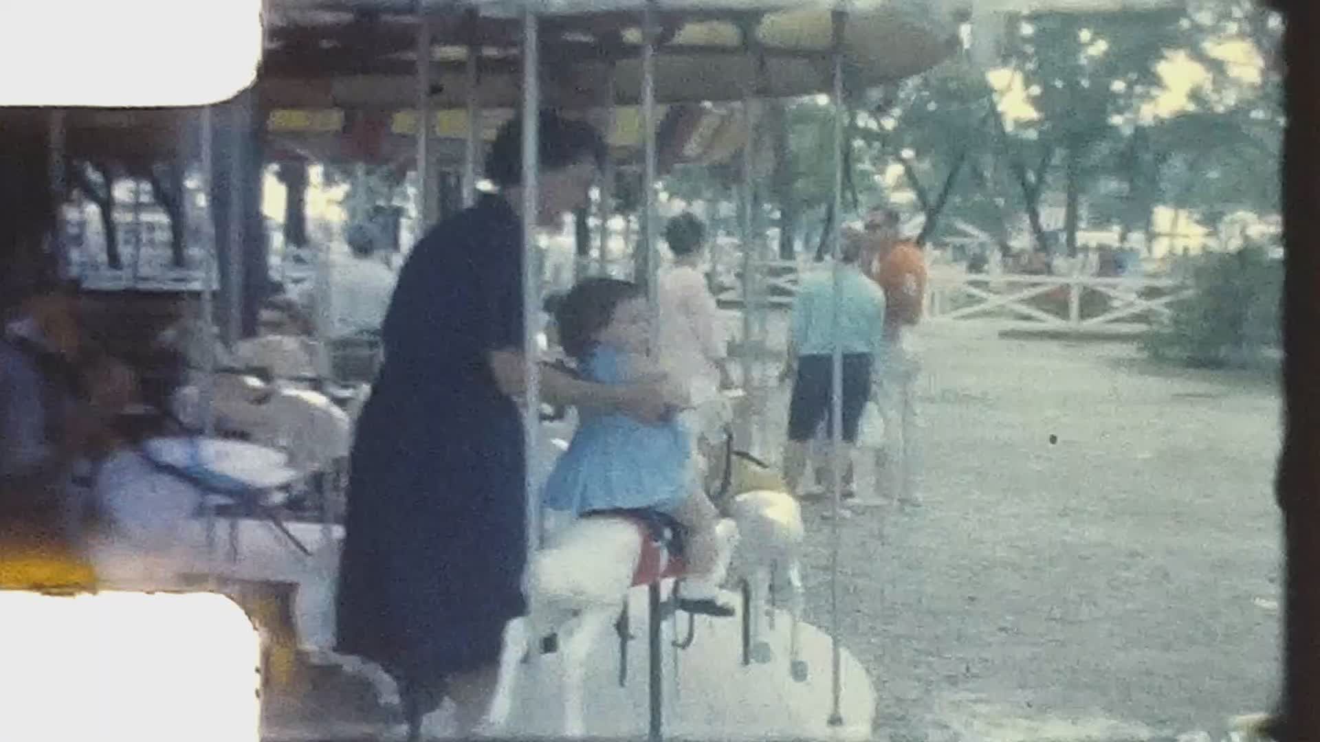 Vintage Carousel Ride at Nostalgic Fairground Free Stock Video Footage ...