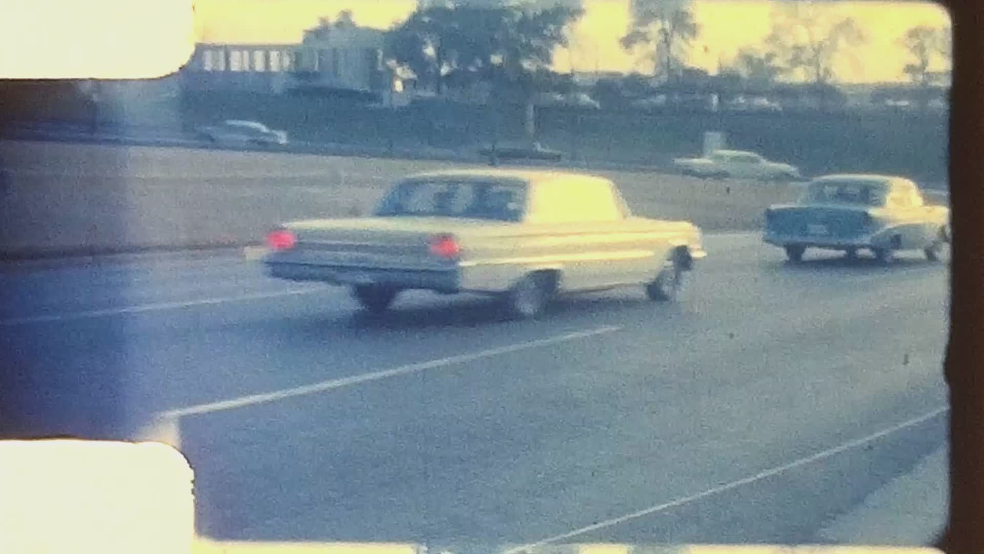 Vintage 1960s Highway Traffic Footage Free Stock Video Footage, Royalty ...