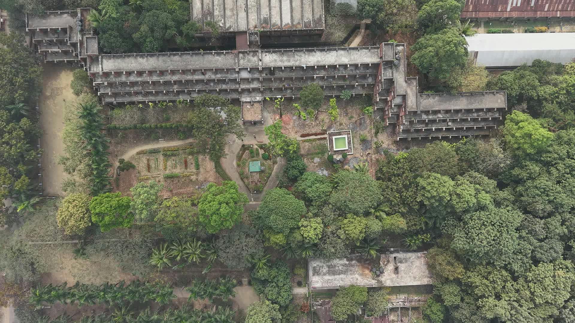 Aerial View of Chittagong University Campus Free Stock Video Footage ...