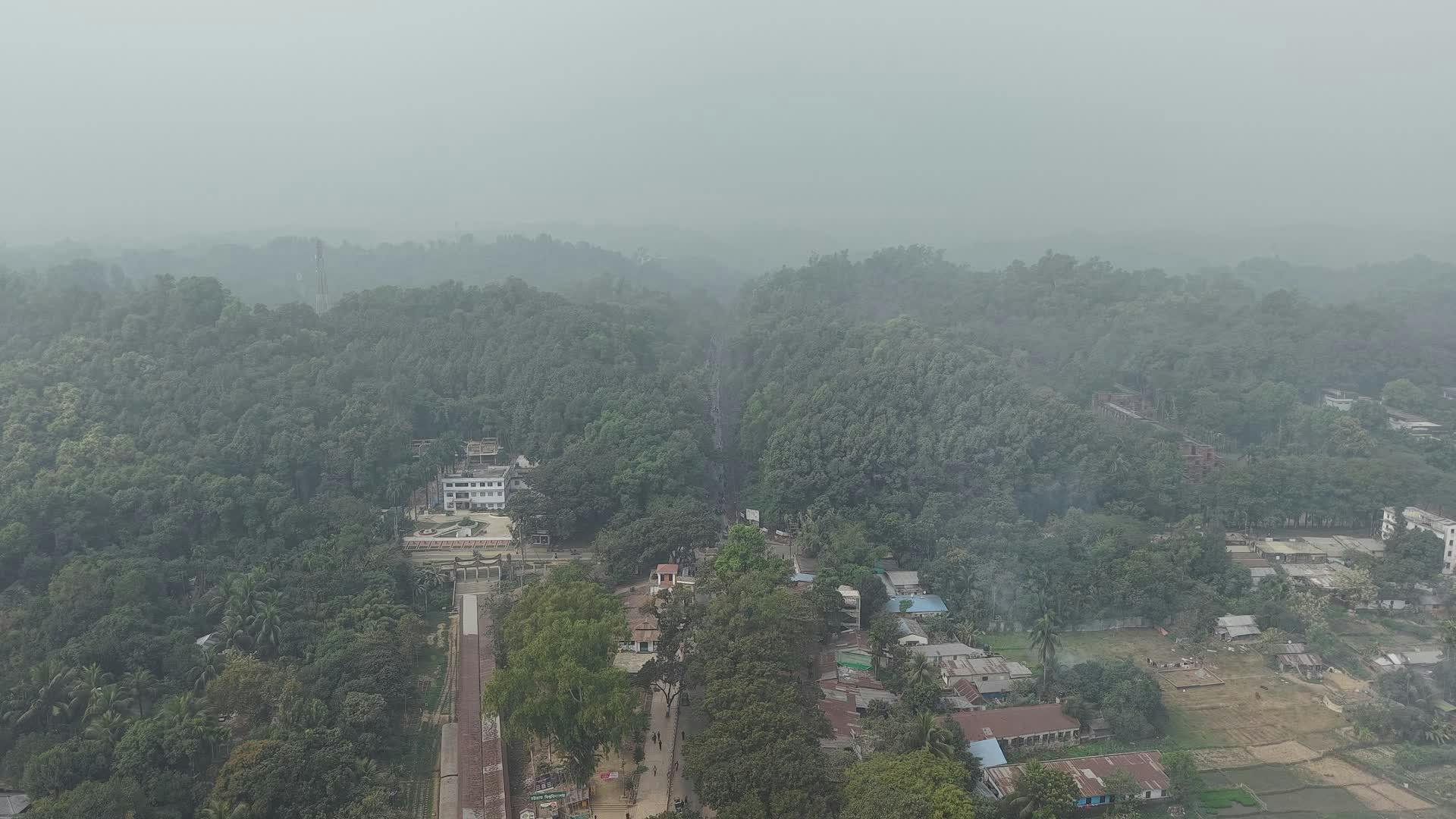 Aerial View of Chittagong University Campus Free Stock Video Footage ...