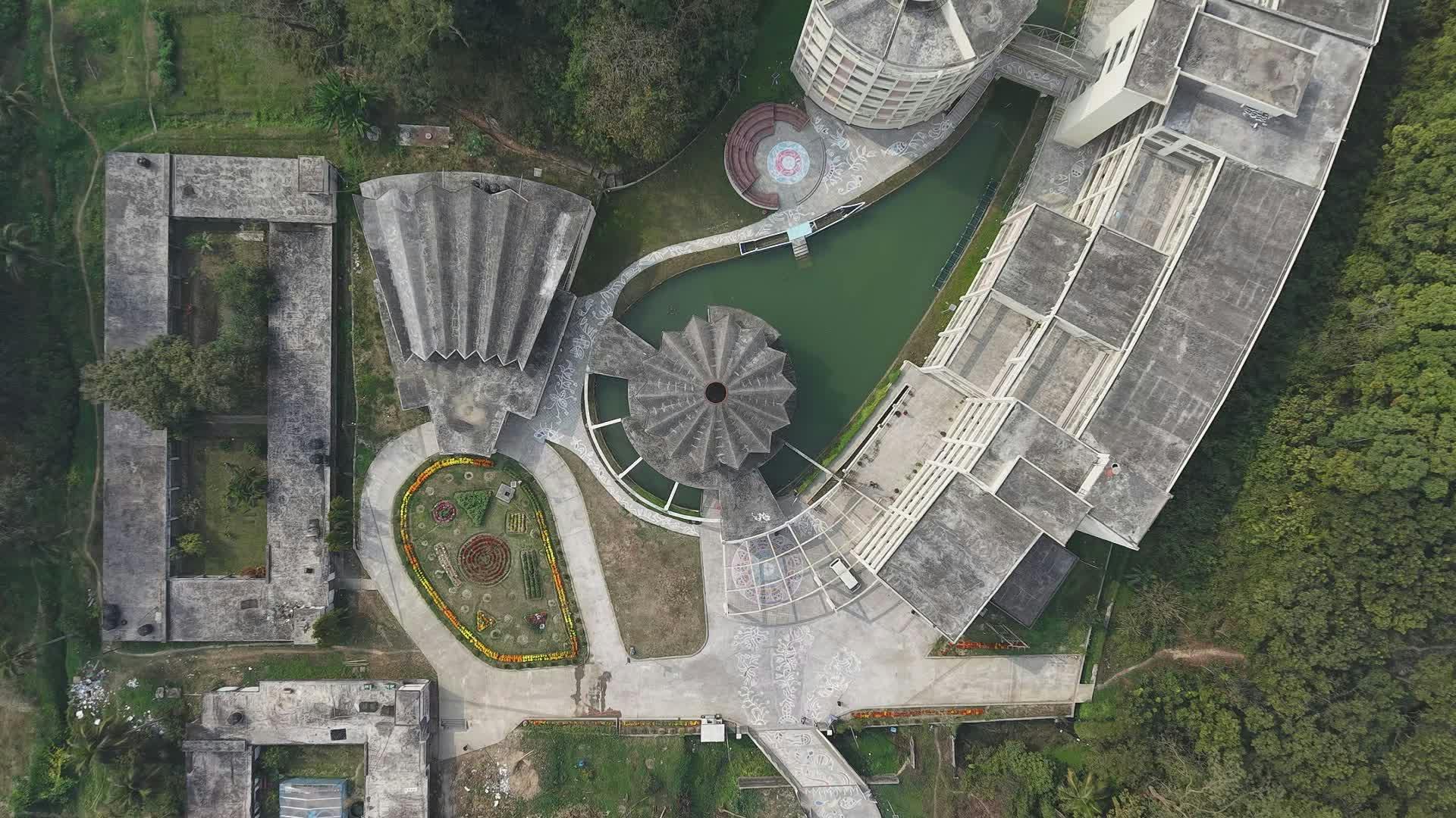 Drone View of Chittagong University Architecture Free Stock Video ...