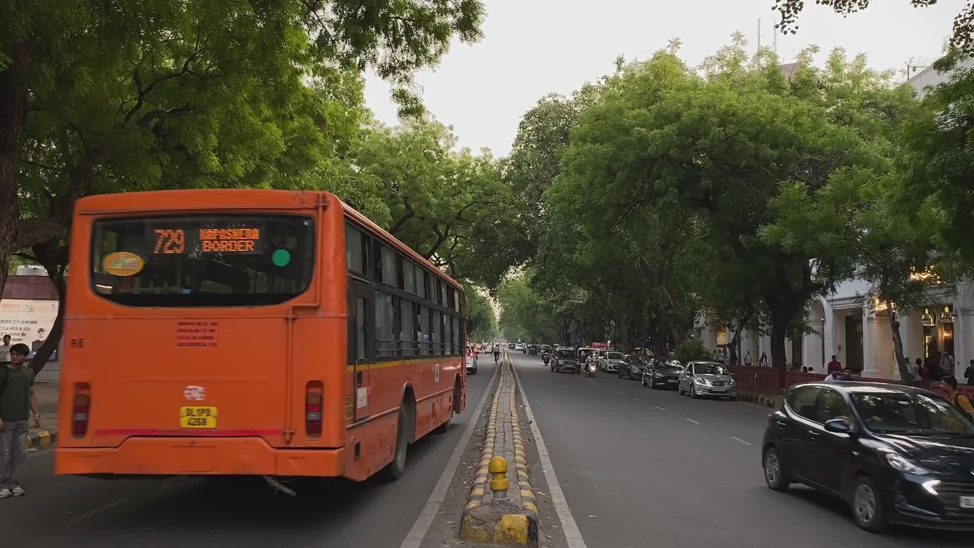 Busy Connaught Place Street in Evening Light Free Stock Video Footage ...