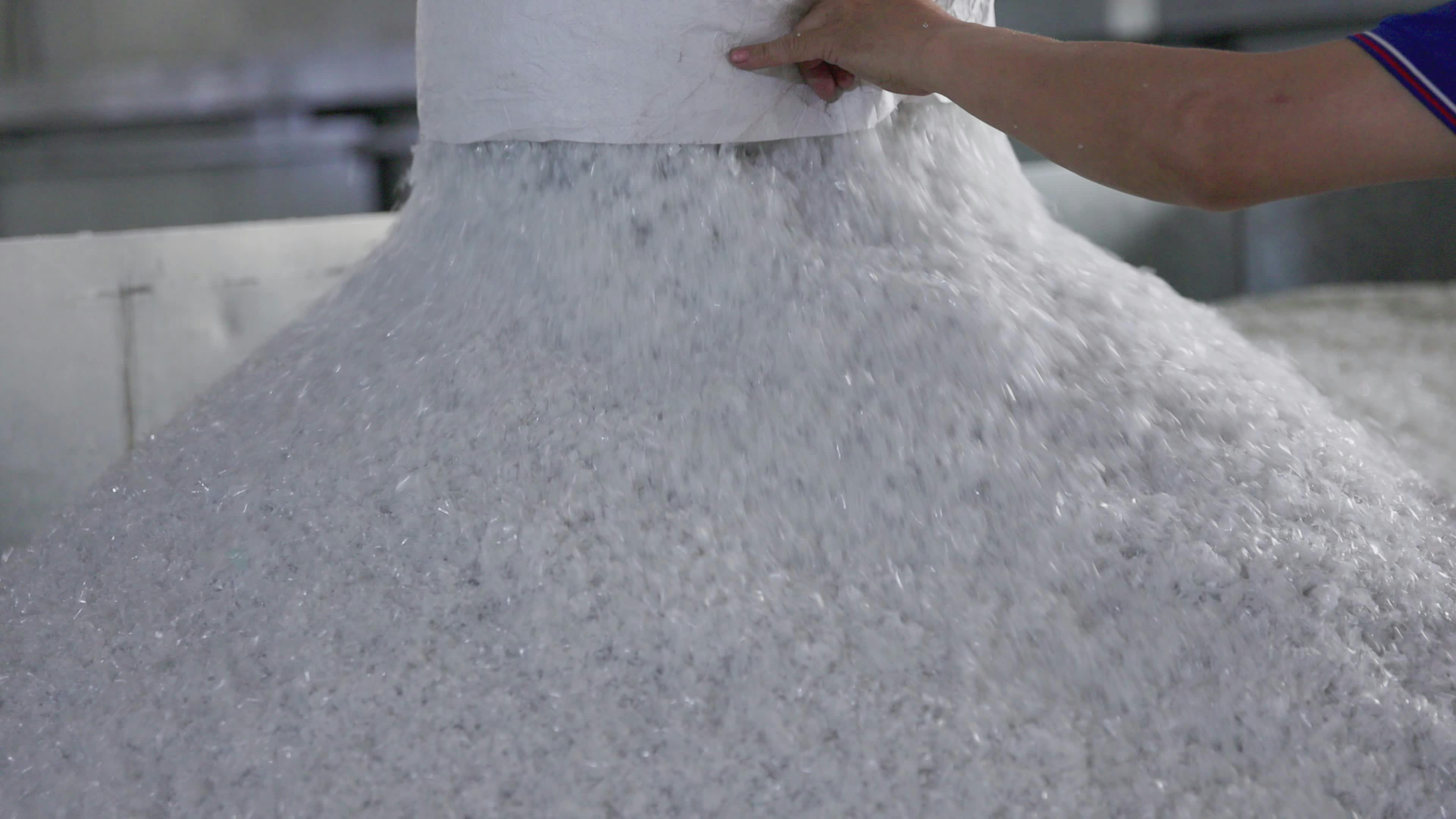 Industrial Plastic Recycling Process Close-Up Free Stock Video Footage ...