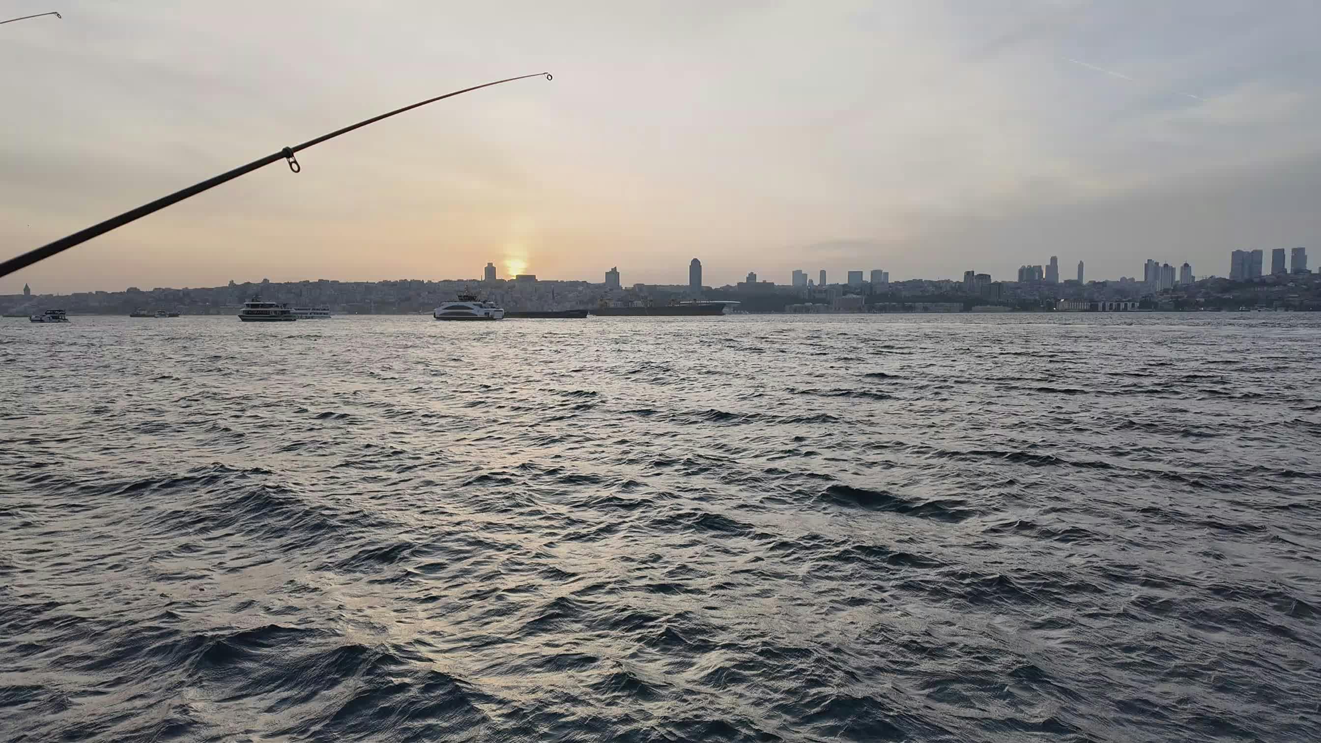 Scenic Sunset Fishing Along the Coastline Free Stock Video Footage ...