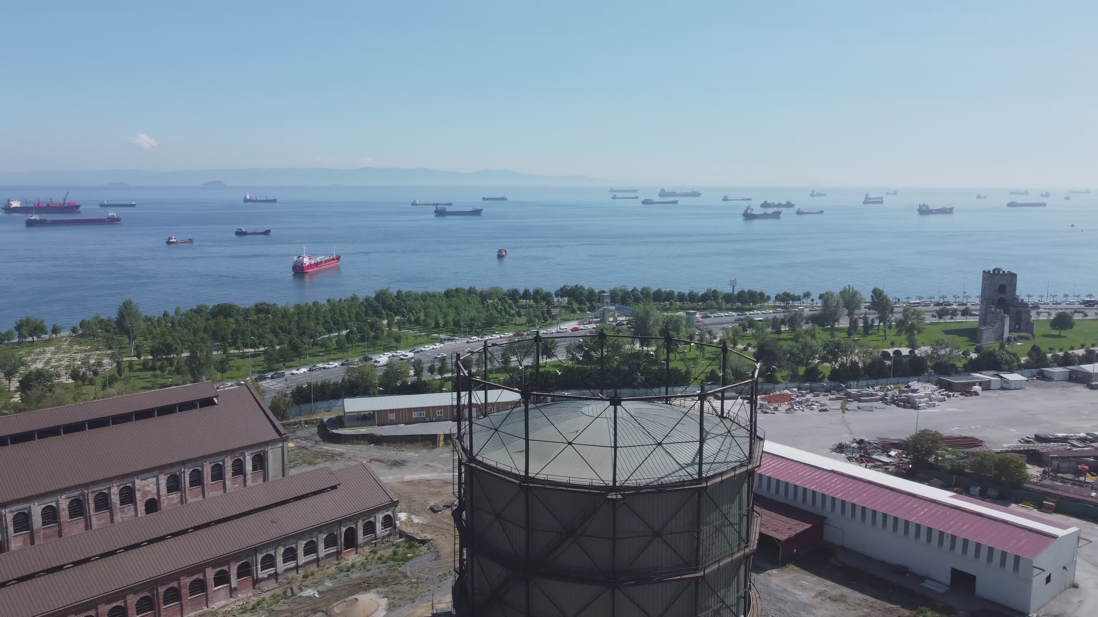 Vue Aérienne Du Port D'istanbul Prise Par Drone · Vidéo gratuite