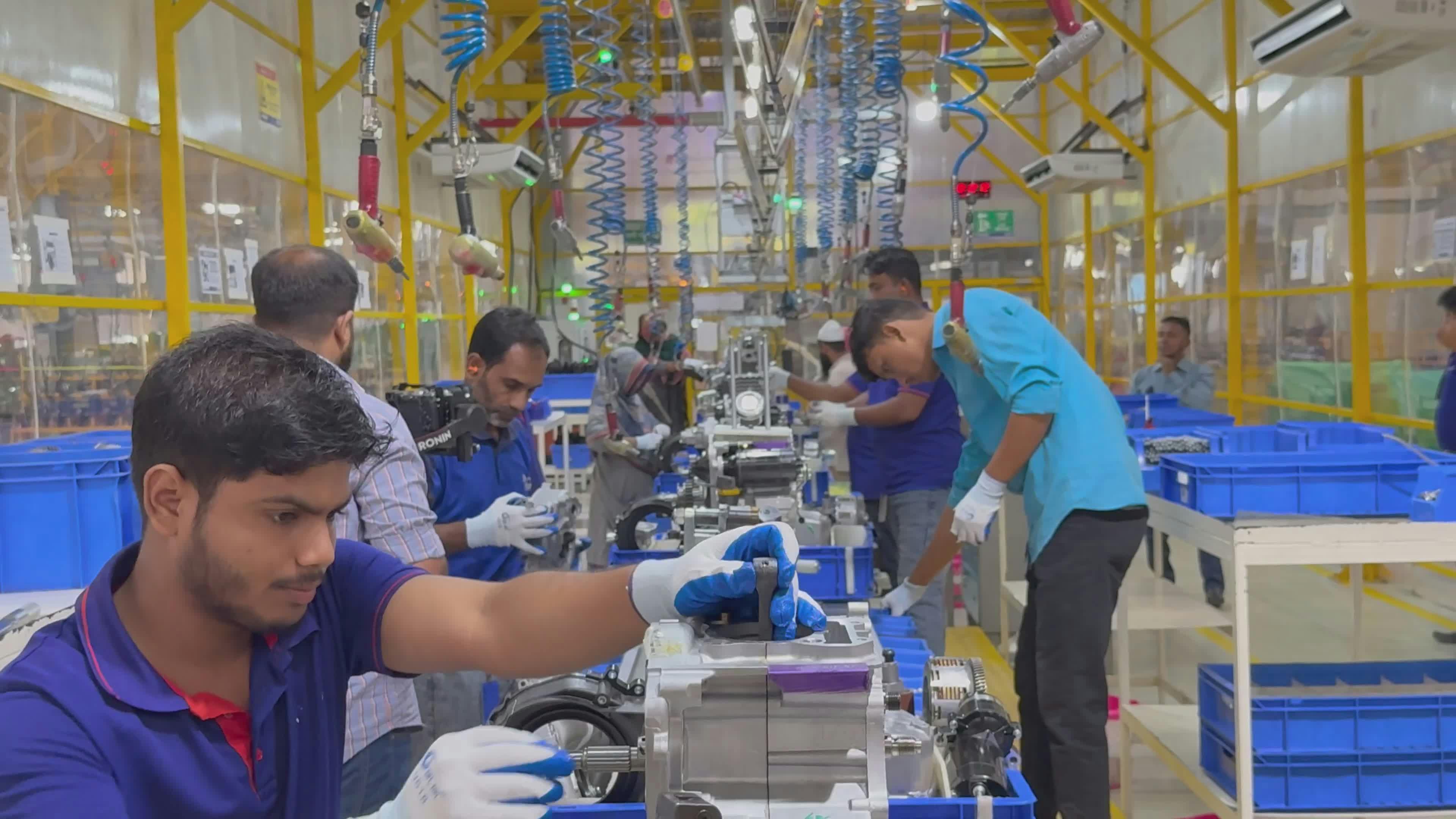 Assembly Line at Automobile Factory in Bangladesh Free Stock Video ...