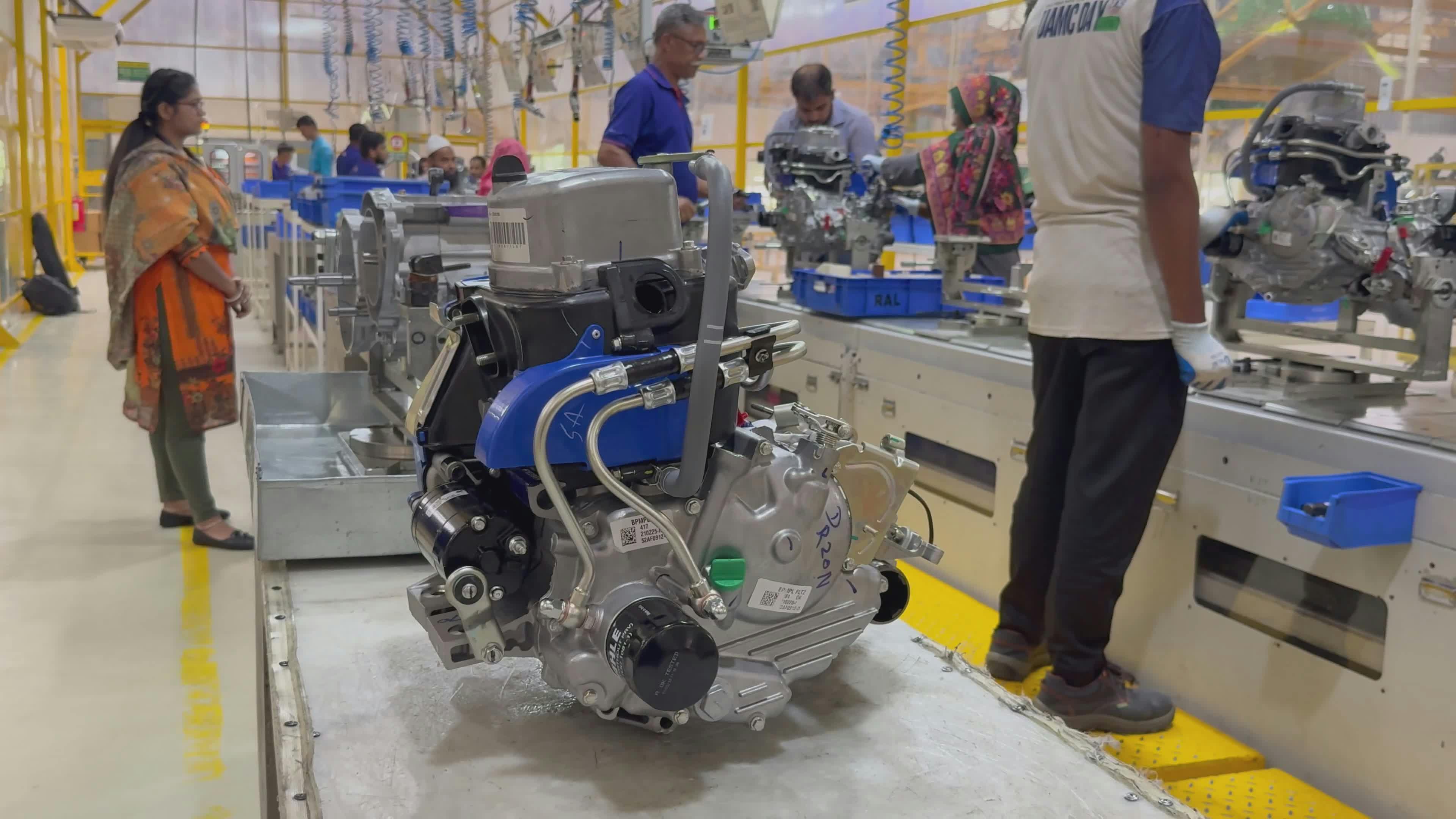 Automobile Engine Assembly at Factory in Bangladesh Free Stock Video ...