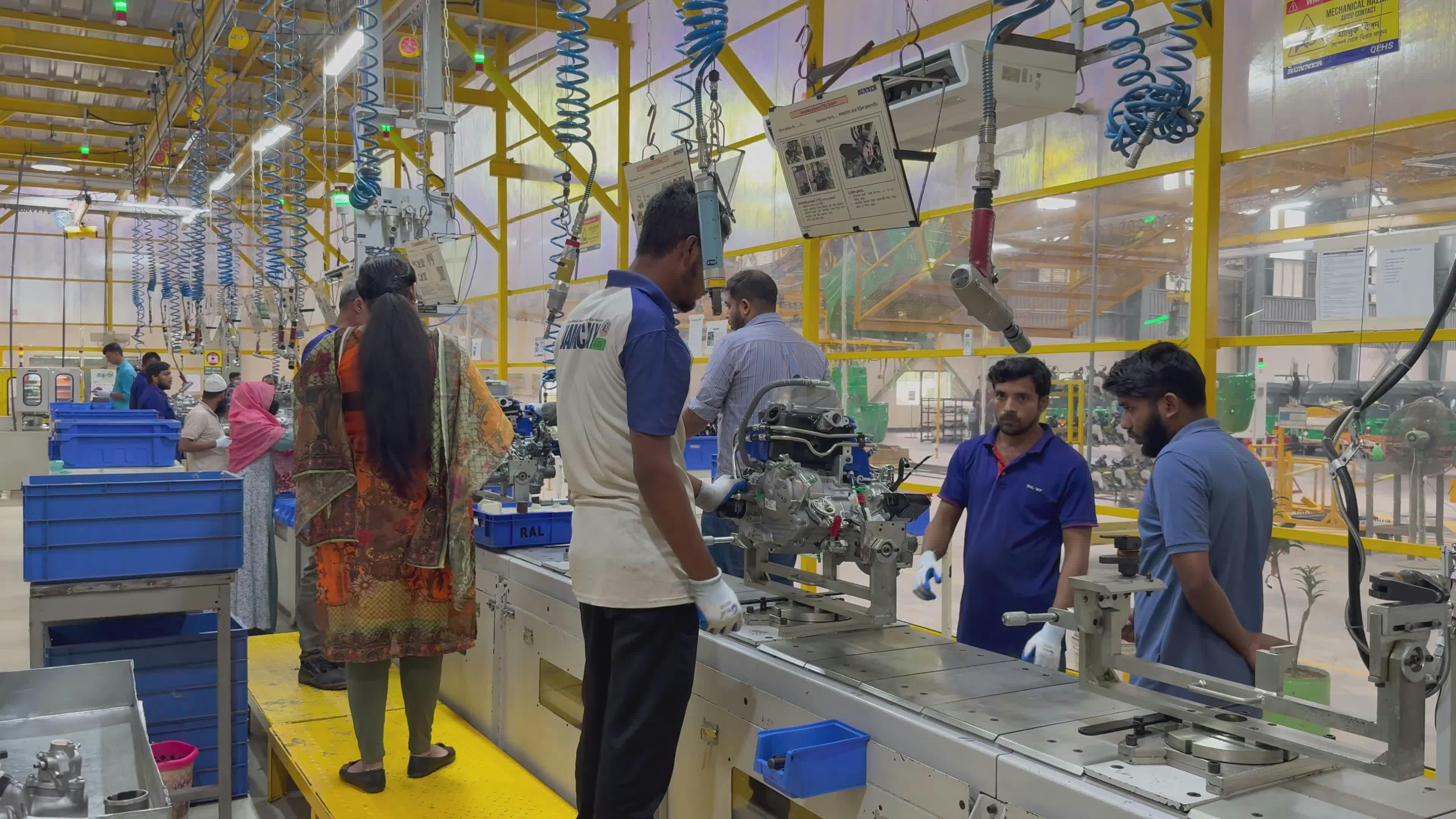 Automobile Assembly in Bangladesh Factory Free Stock Video Footage ...