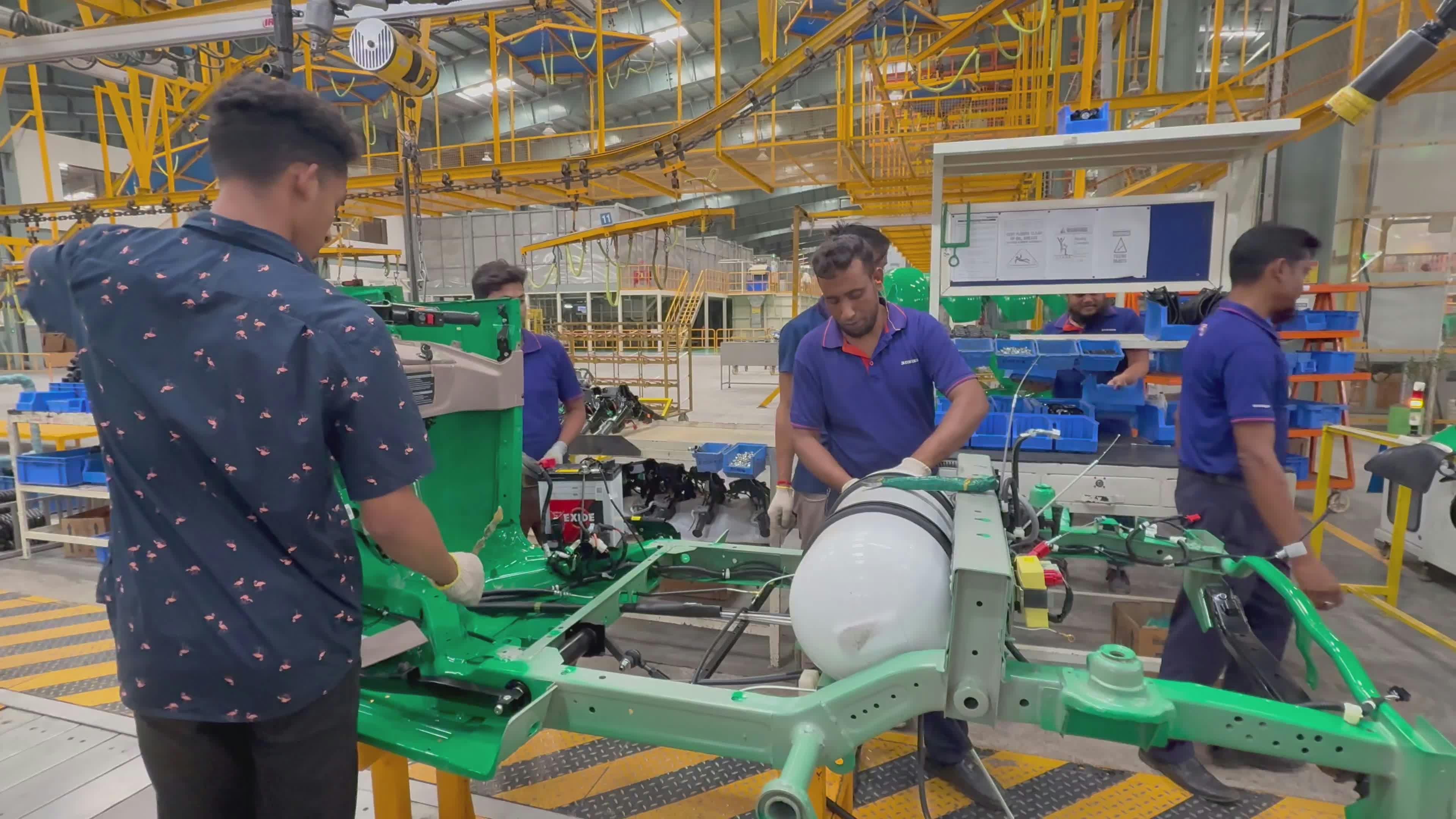 Automobile Assembly in Bangladesh Factory Free Stock Video Footage ...