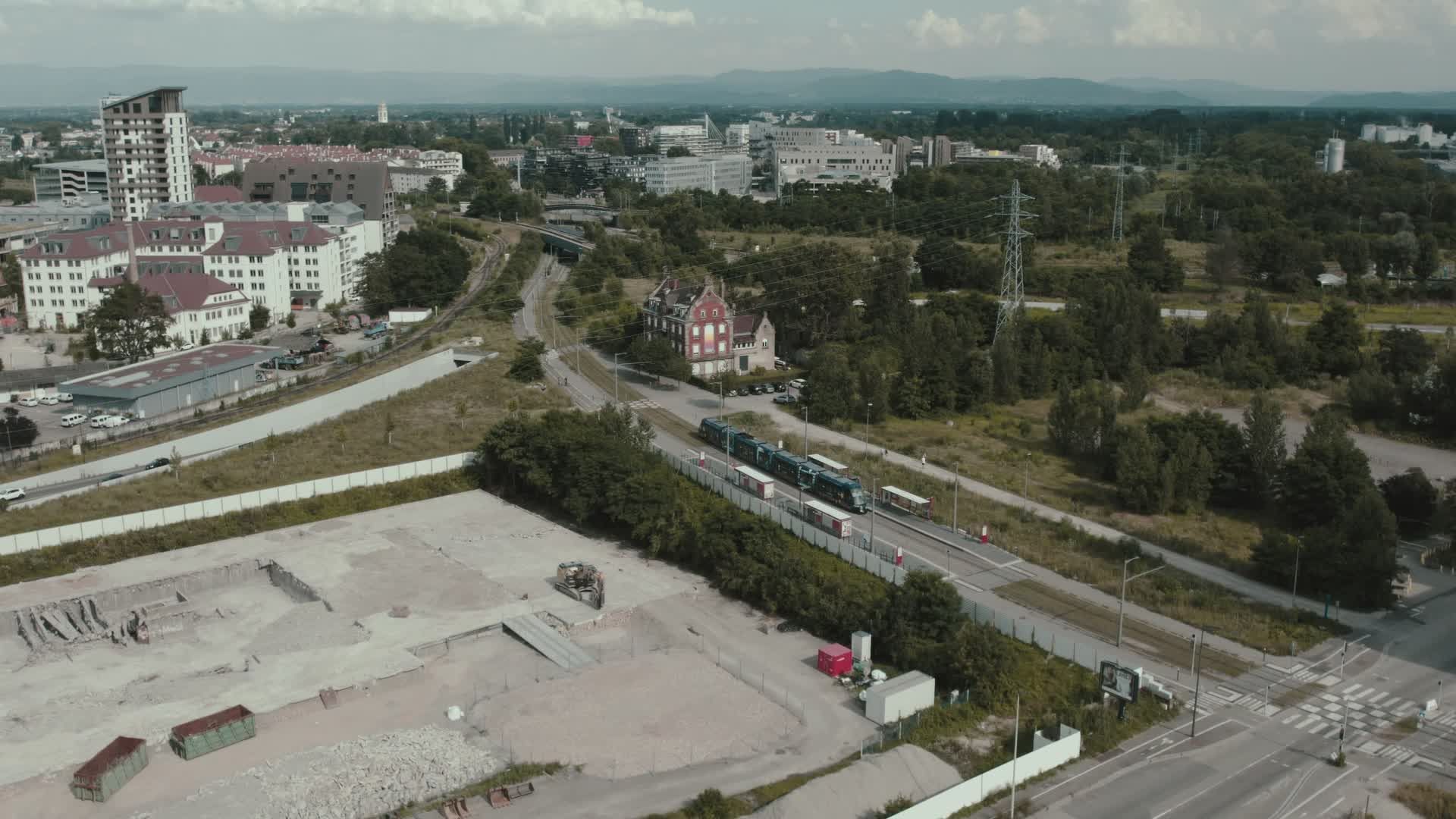 Aerial View of Urban Development Zone in Europe Free Stock Video ...