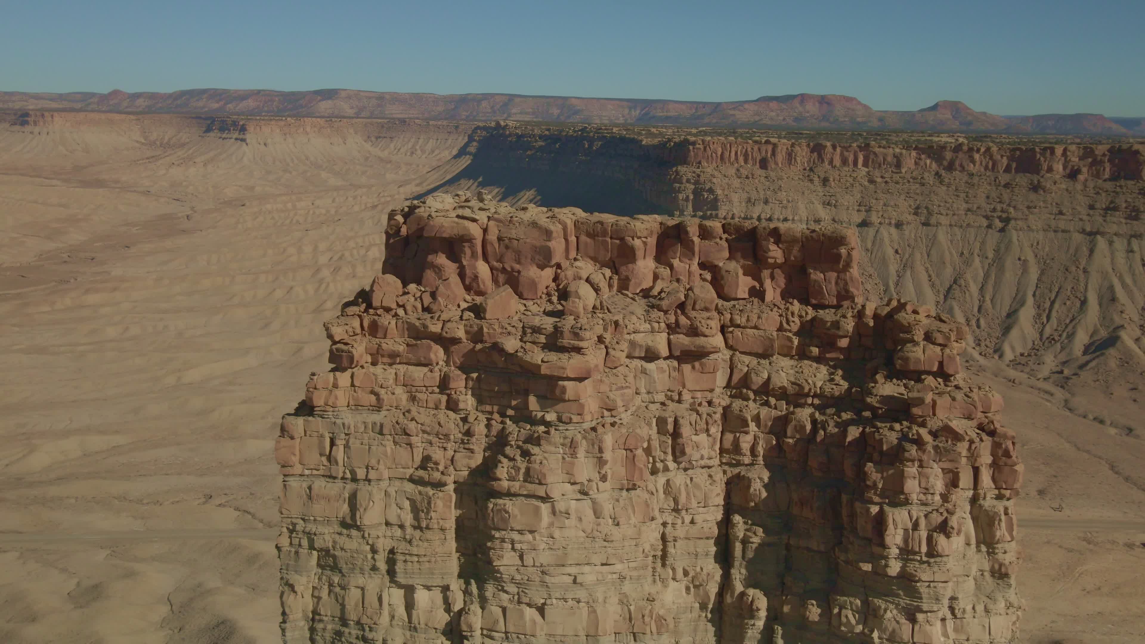 Aerial View of Monumental Rock Formation in Colorado Free Stock Video ...