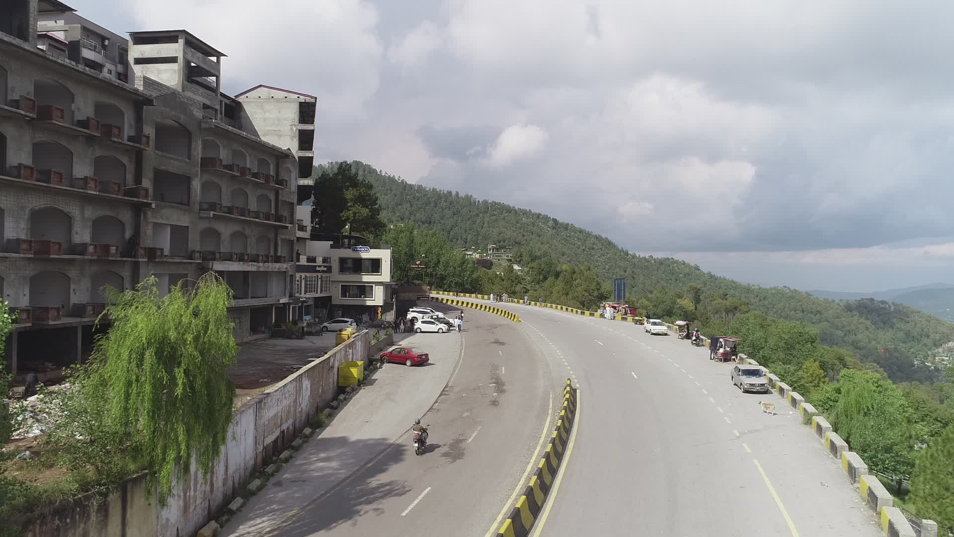 Scenic Drone View of Murree's Mountain Road Free Stock Video Footage ...