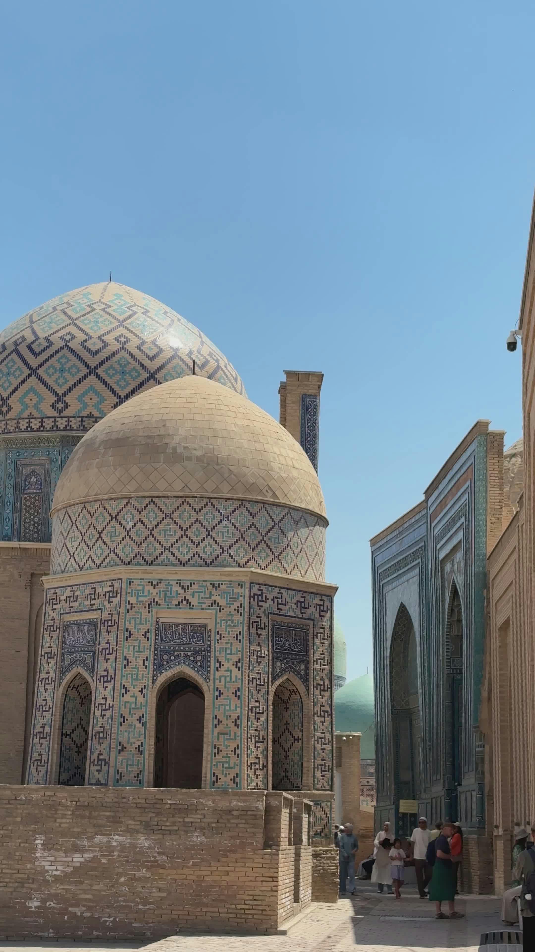 Samarkand Architecture: The Historic Mausoleum Free Stock Video Footage ...