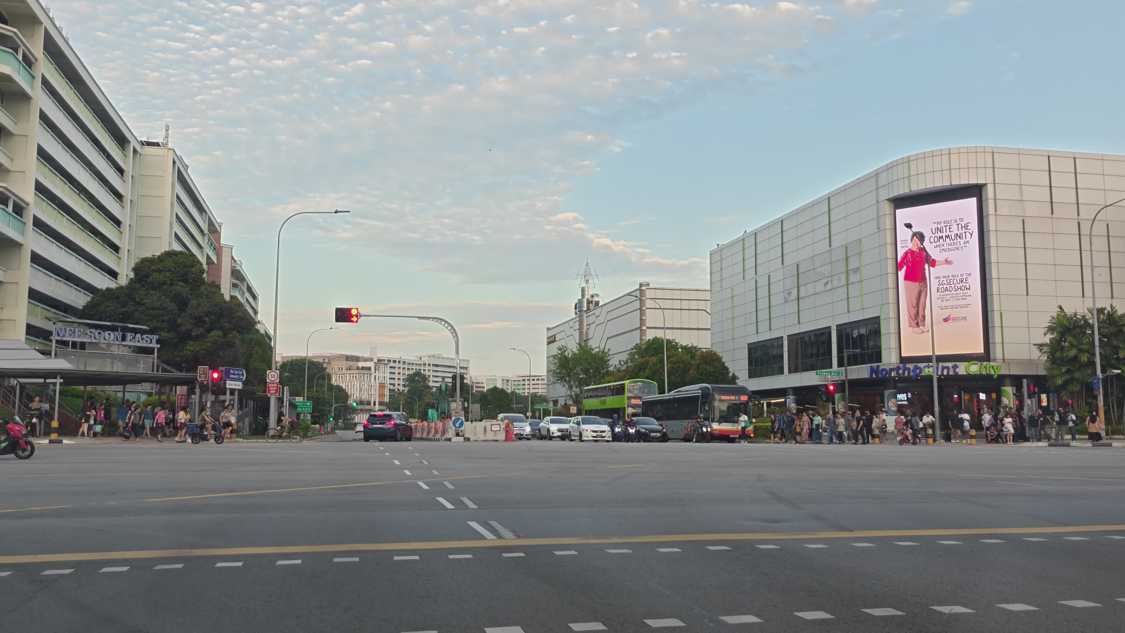 Bustling City Intersection During Daytime Free Stock Video Footage ...