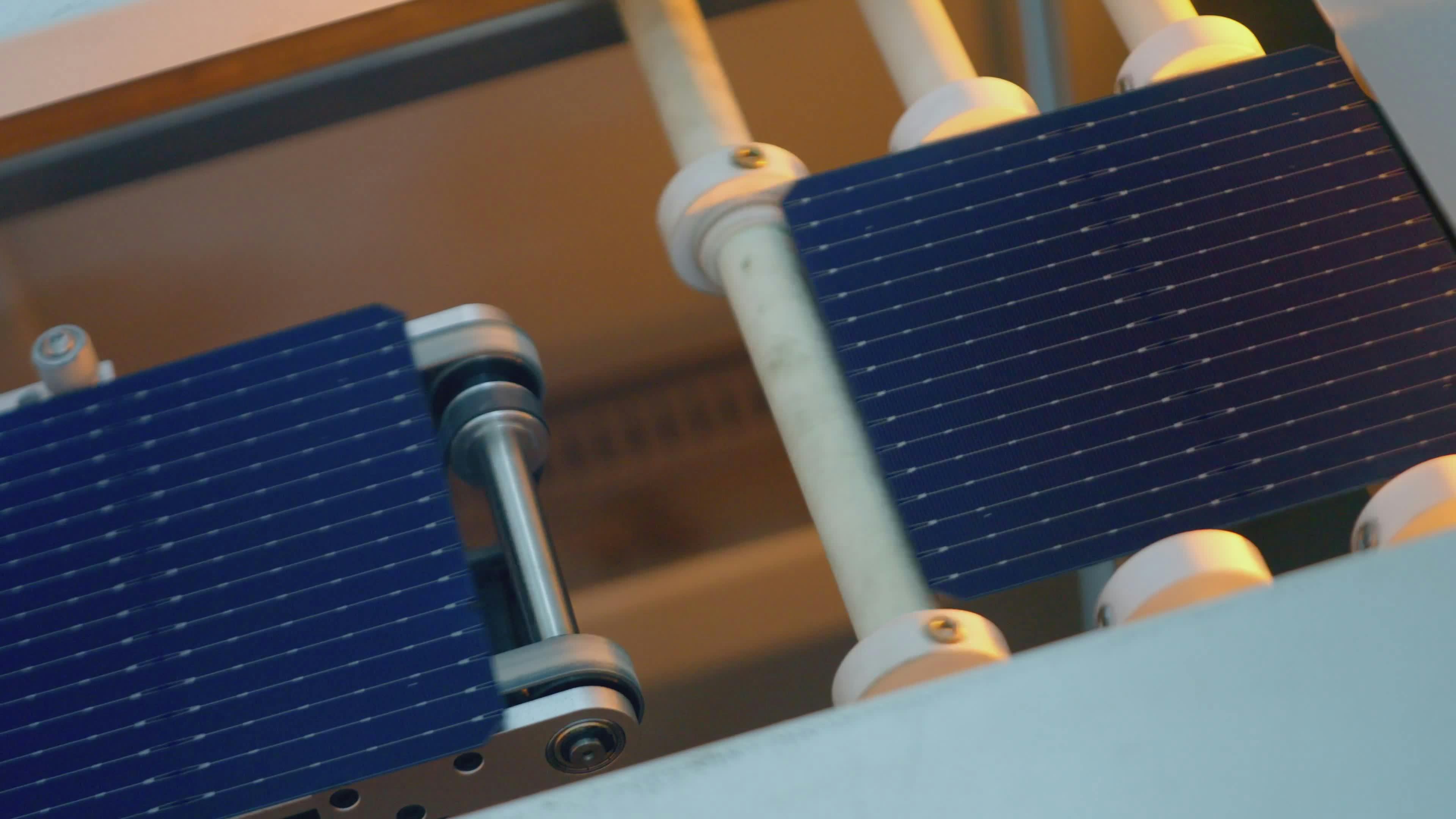 Automated Solar Panel Assembly Line Process Free Stock Video Footage ...