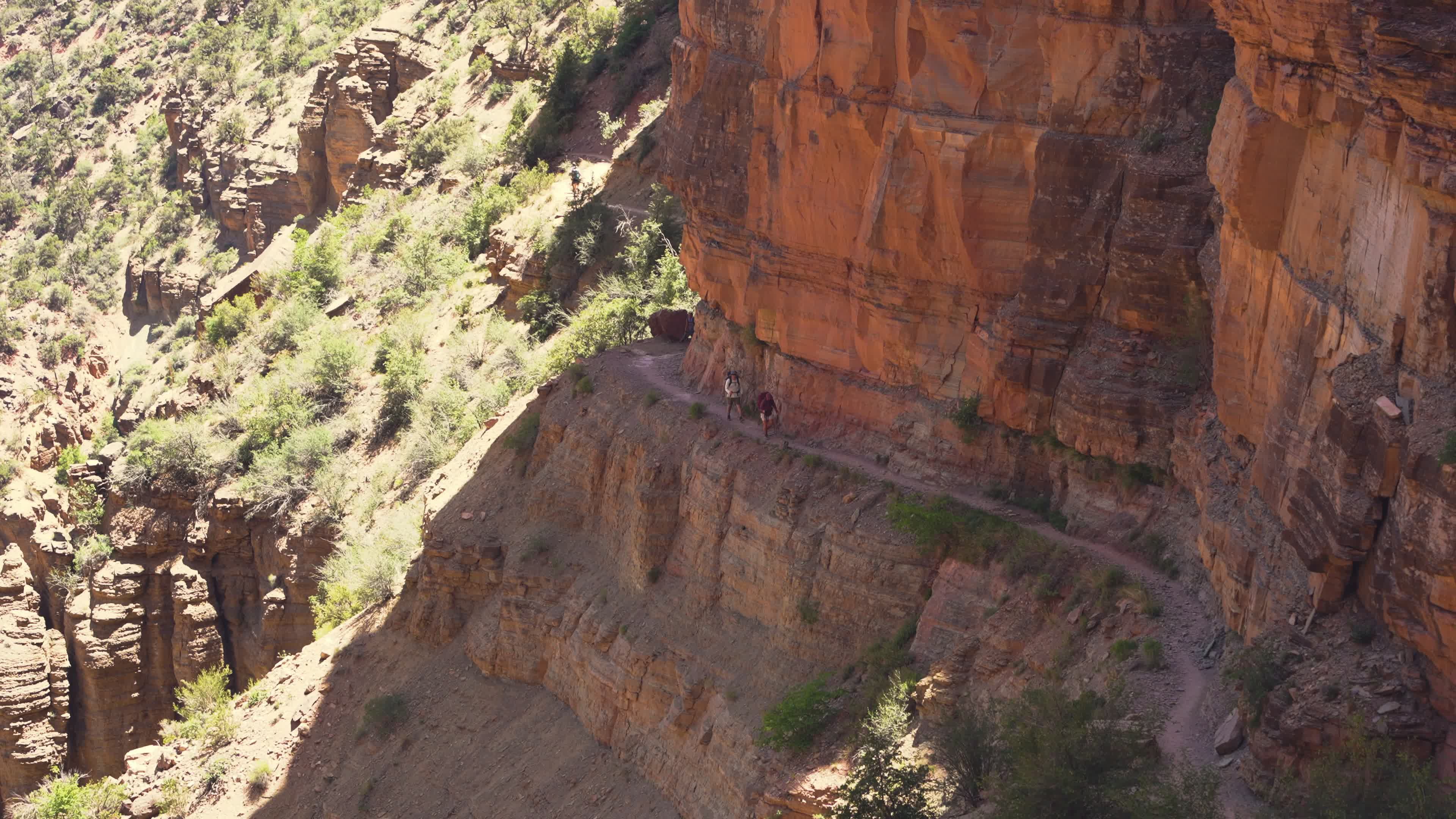 Grand Canyon Cliffside Hike Adventure Free Stock Video Footage, Royalty ...